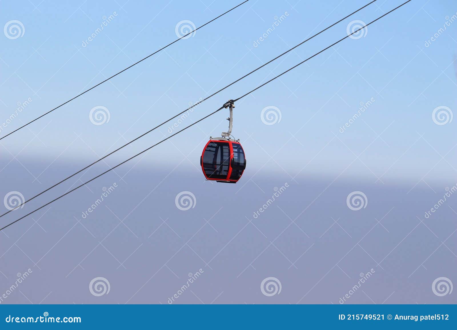 Cabin of Girnar Ropeway of Gujarat. Stock Image - Image of asia, wind ...