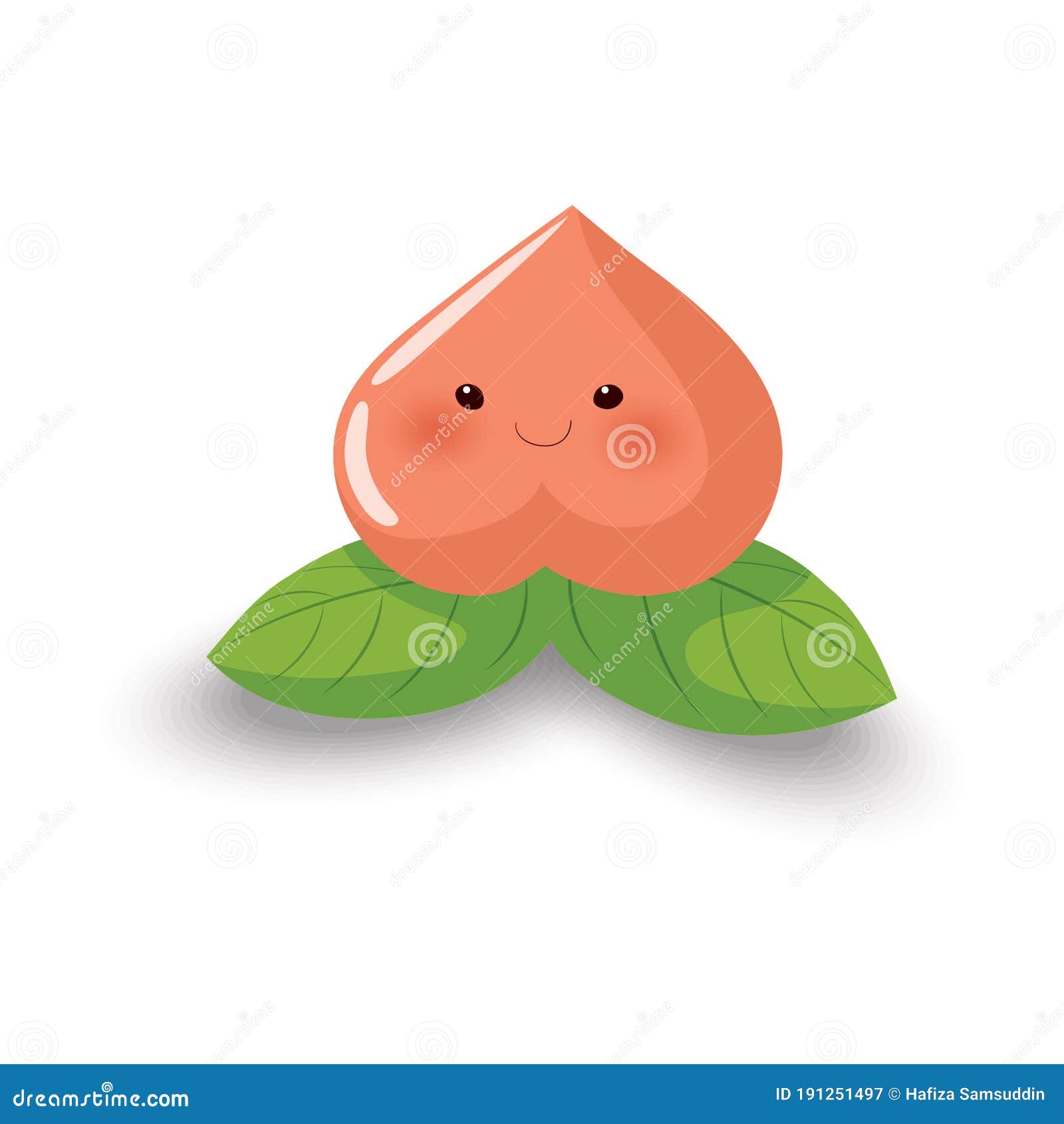 Longevity Peach Calligraphy Floral Background Vector Drawing ...