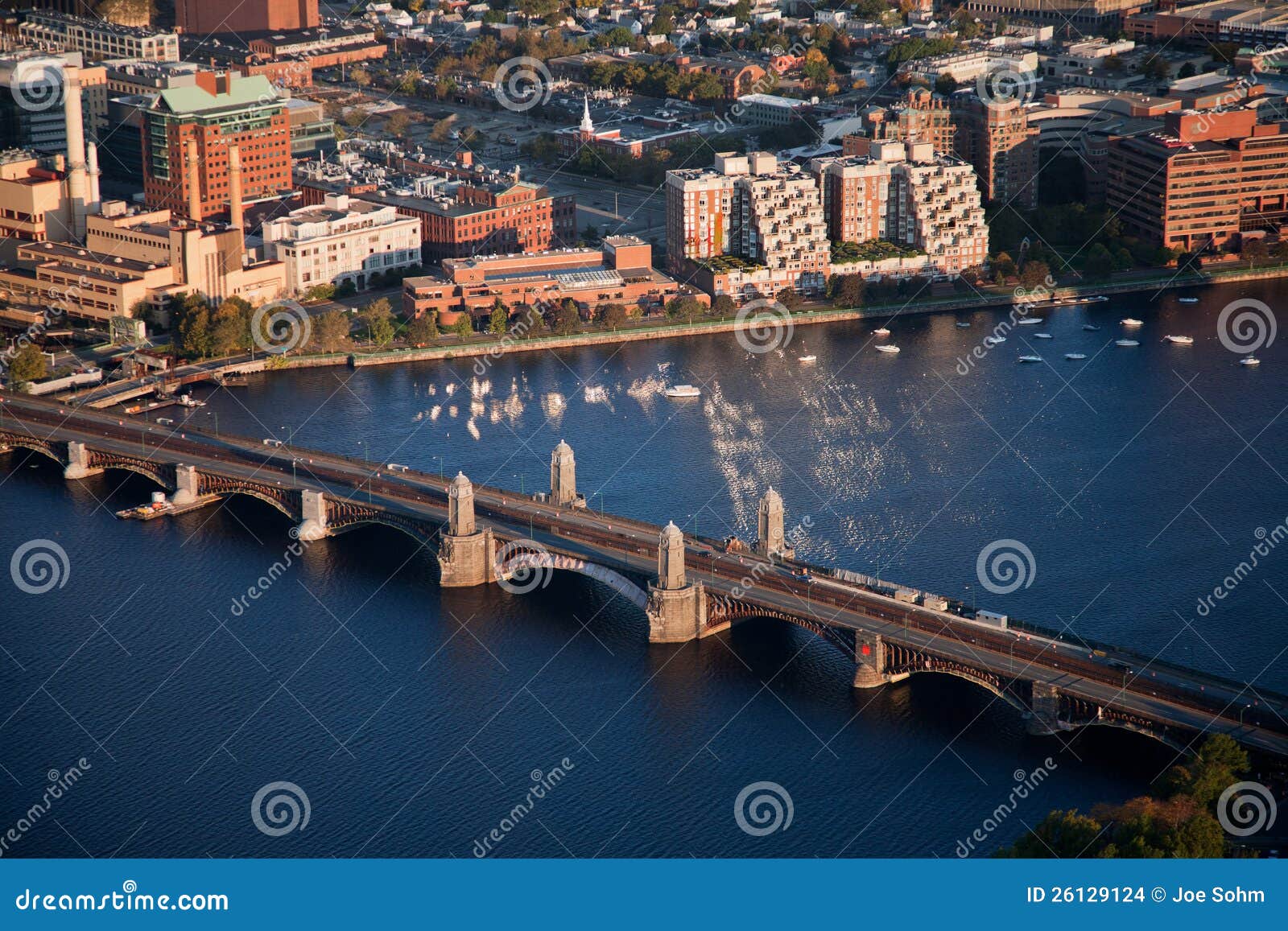 Longfellow Bridge stock photo. Image of streets, america - 26129124