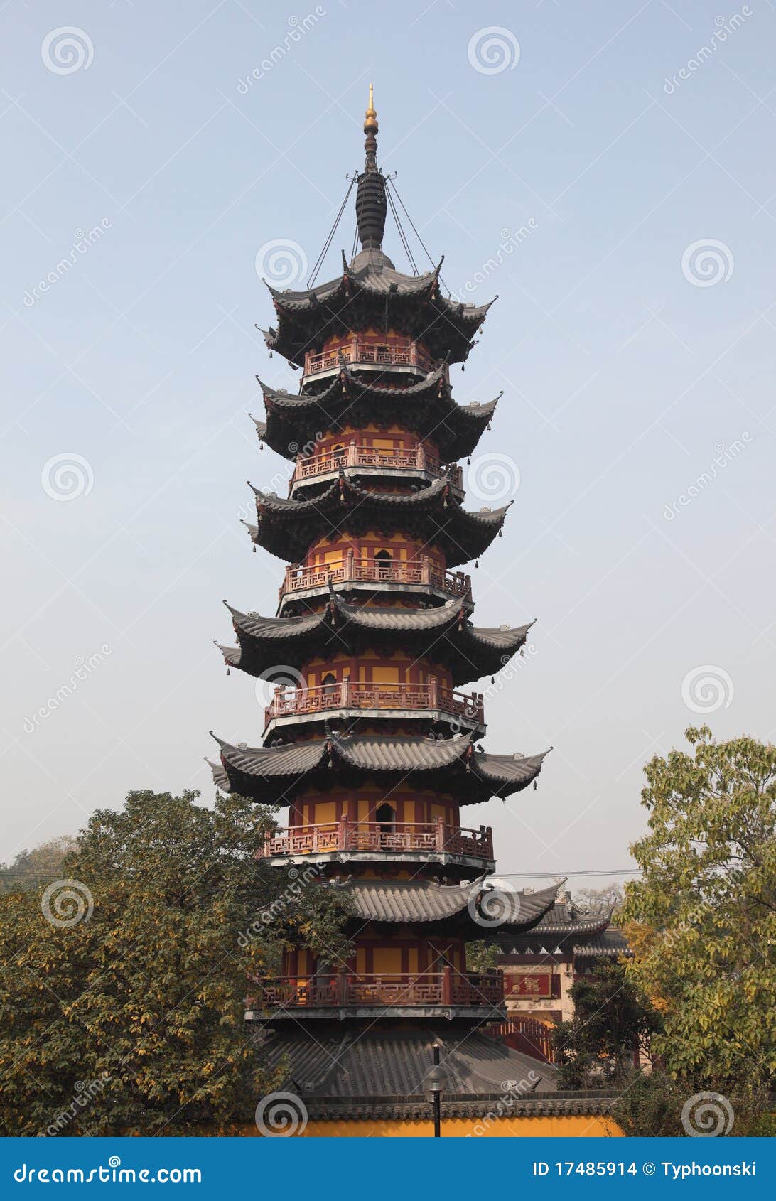 Longhua Temple in Shanghai stock photo. Image of pagoda - 17485914
