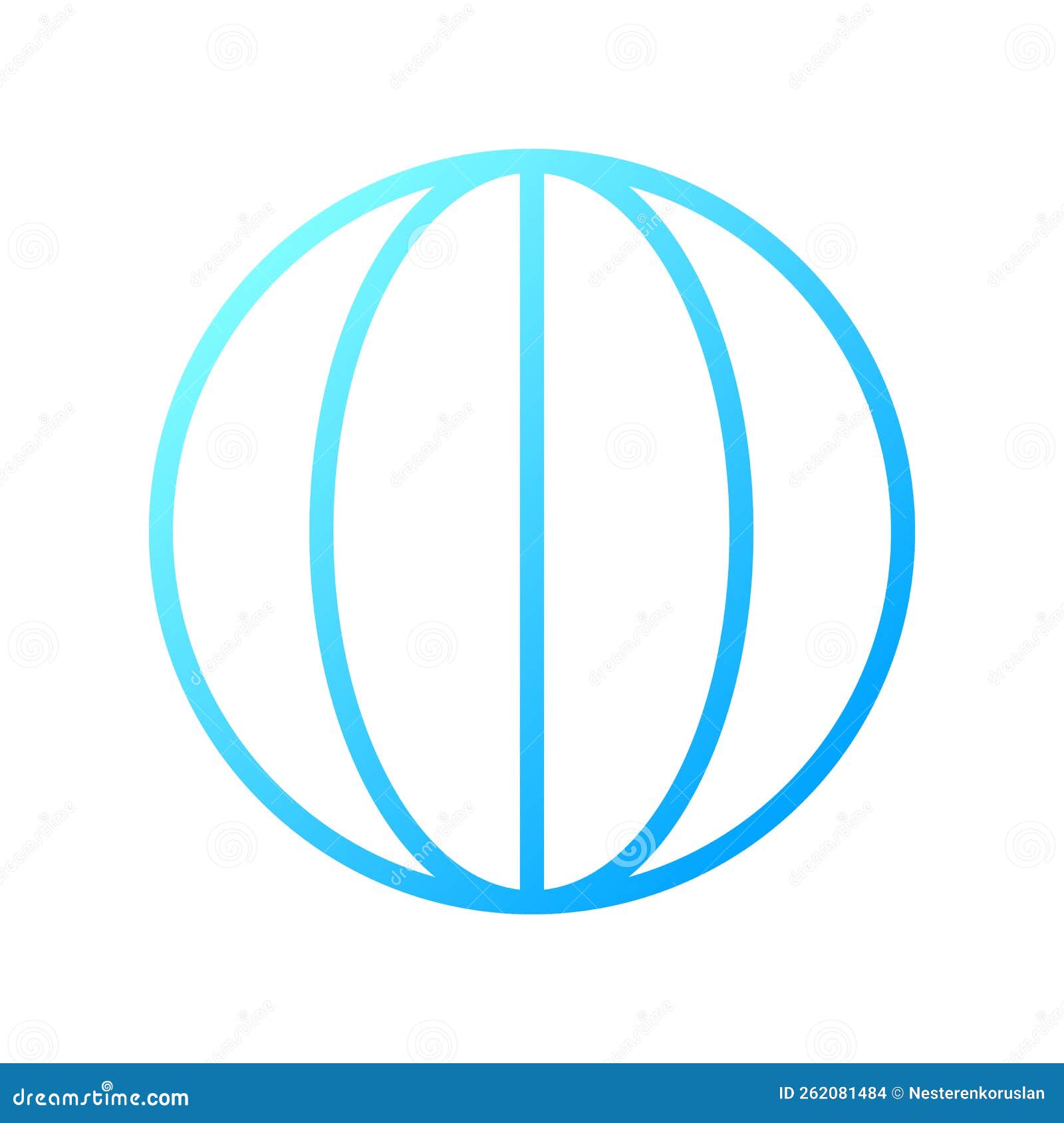 Longitude Pixel Perfect Gradient Linear Vector Icon Stock Vector ...