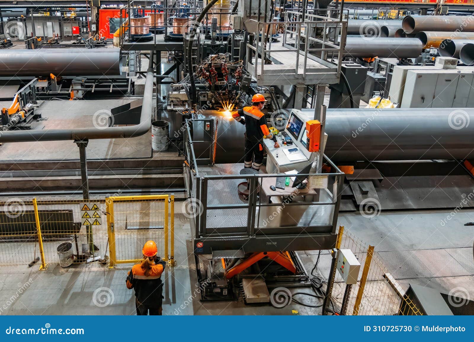 Longitudinal Tack Welding Machine for Welding of Outer Seam of Steel ...