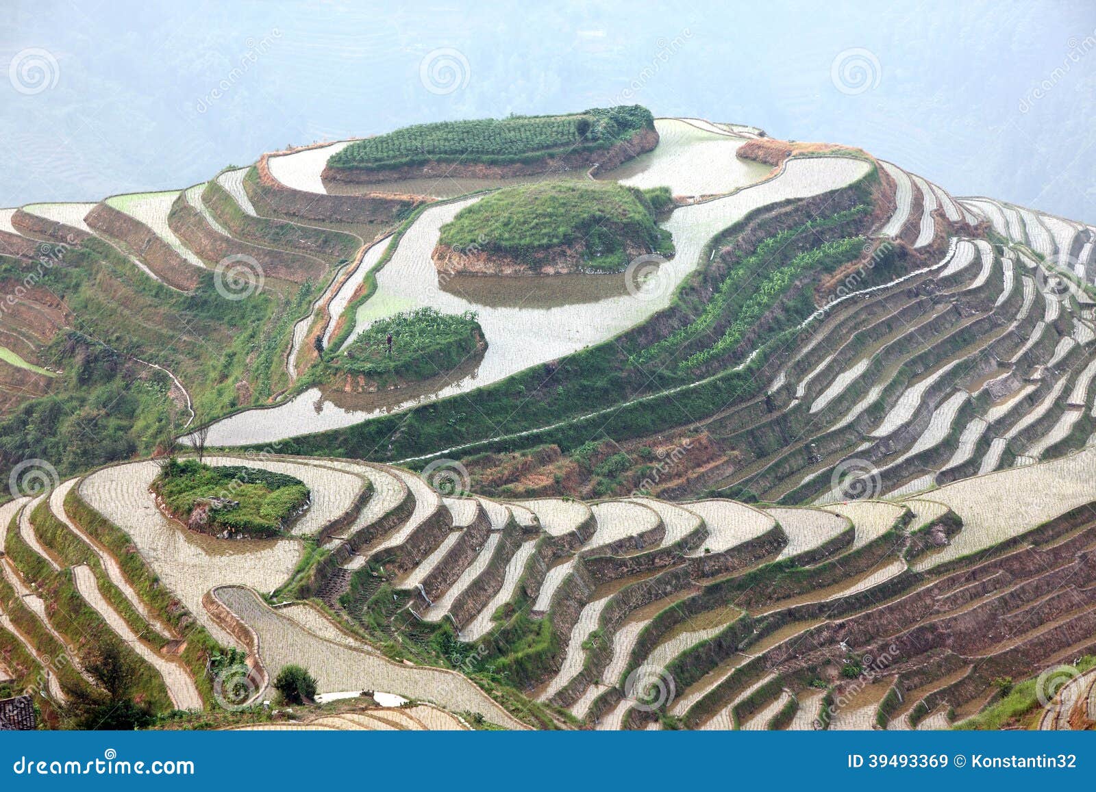 Longji Rice Terraces, China Stock Image - Image of ecology, guangxi ...