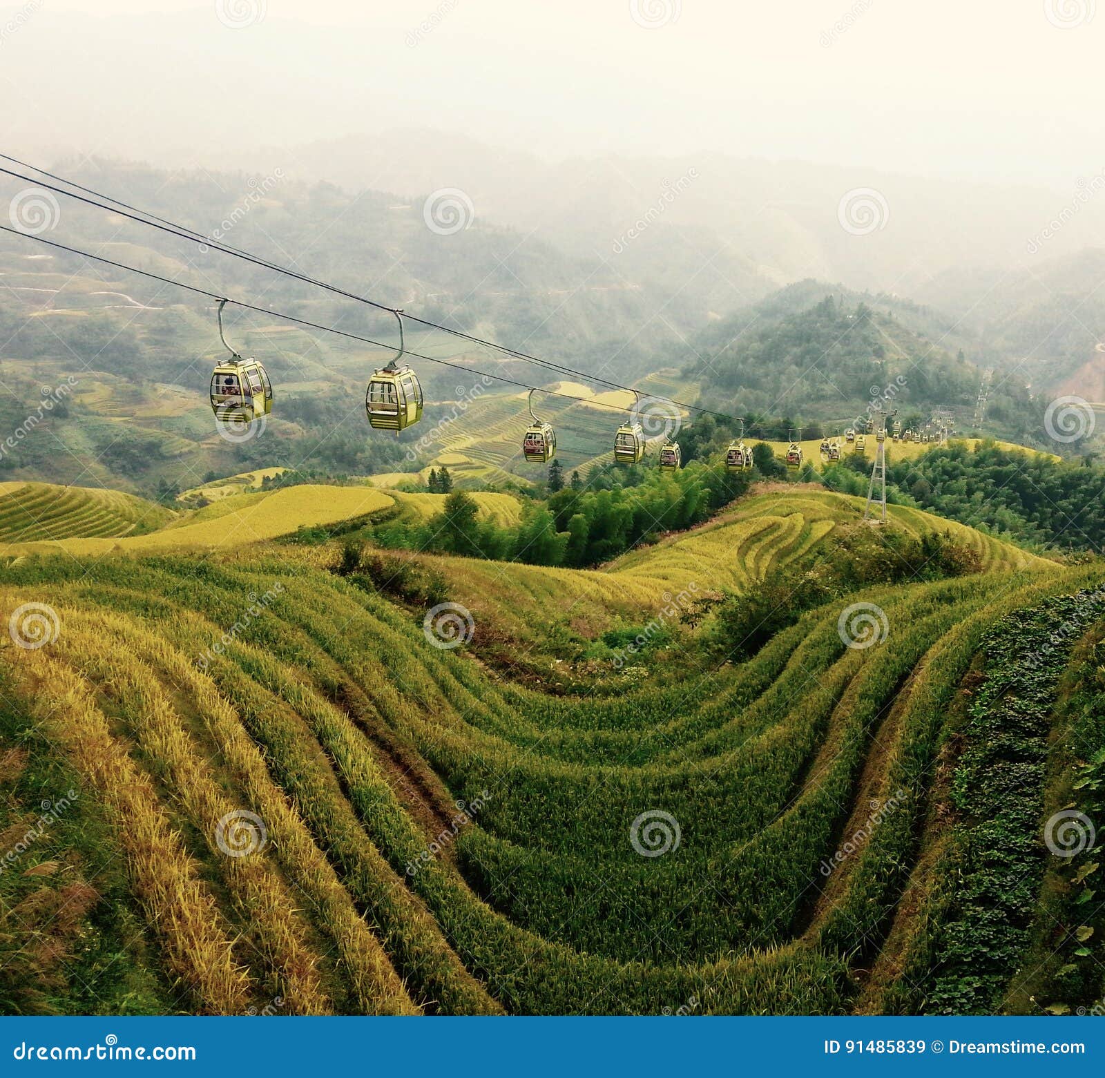 Longji Rice Terraces, China Stock Image - Image of manzara, lovely ...