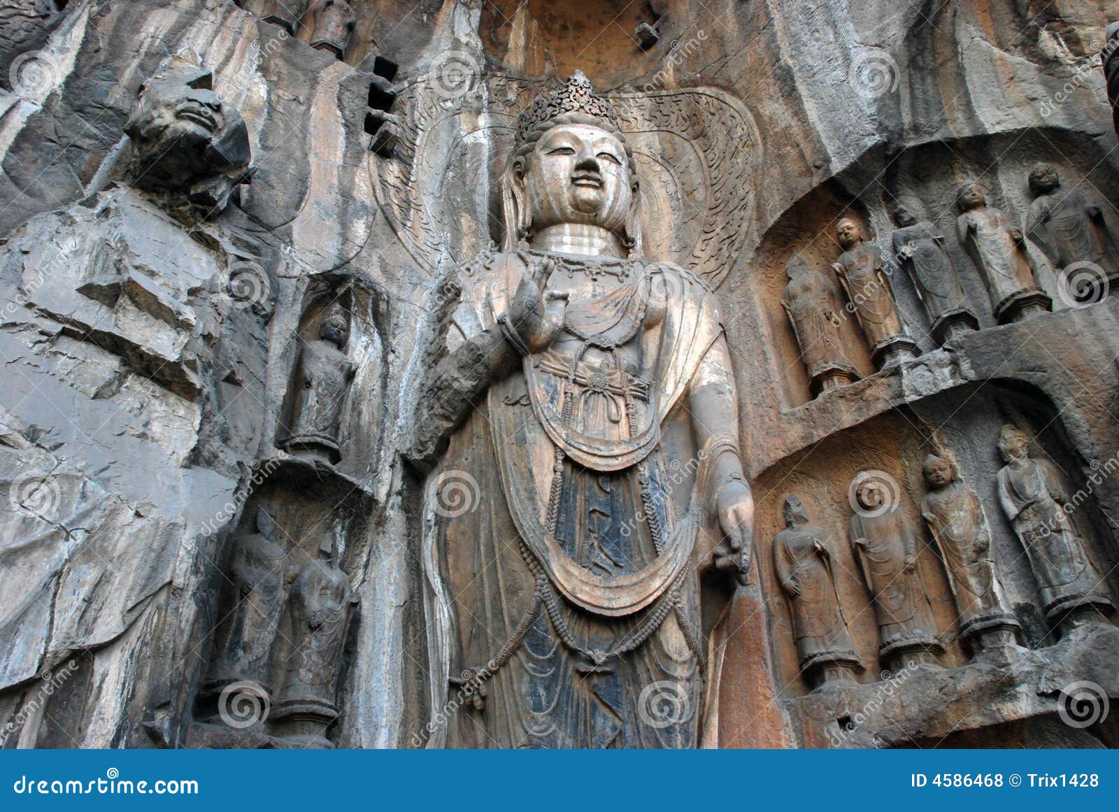 Longmen Caves stock photo. Image of sanctity, pagodas - 4586468
