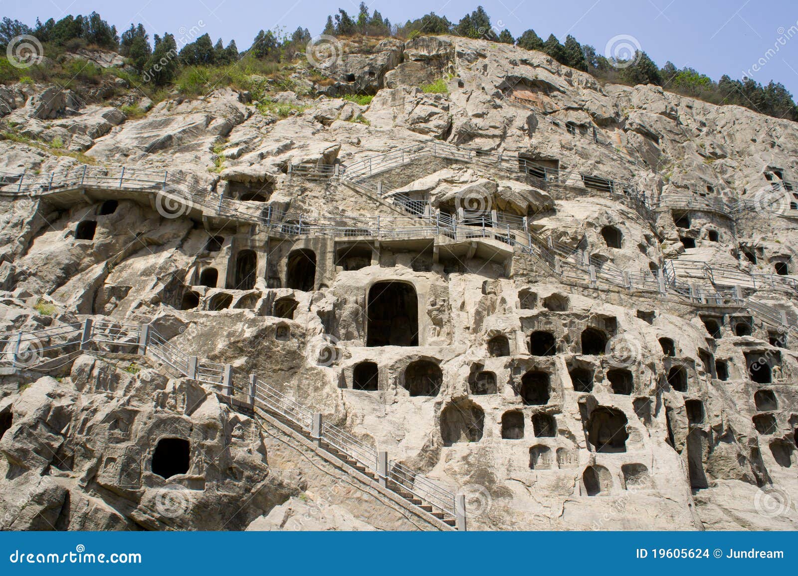 The Longmen Grottoes(part) stock photo. Image of attract - 19605624