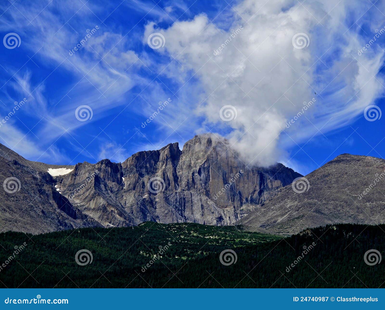 Longs Peak stock image. Image of rocky, cirus, washington - 24740987