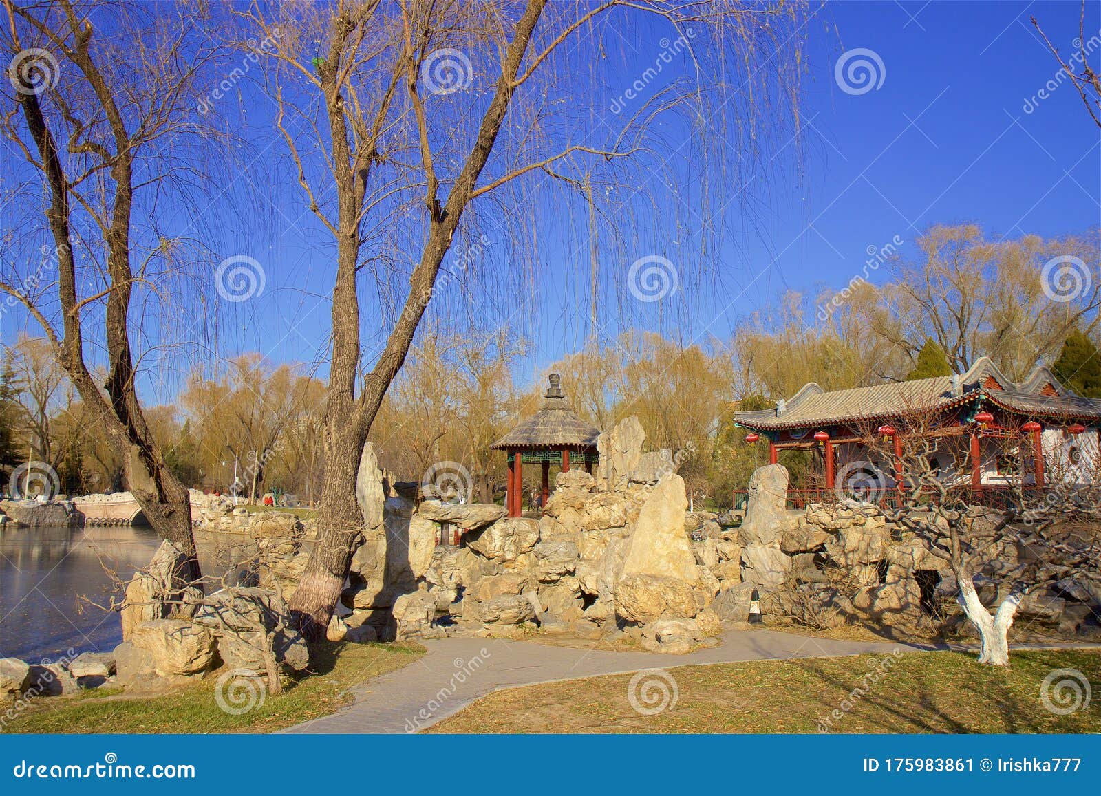 Longtan park, Beijing stock image. Image of business - 175983861