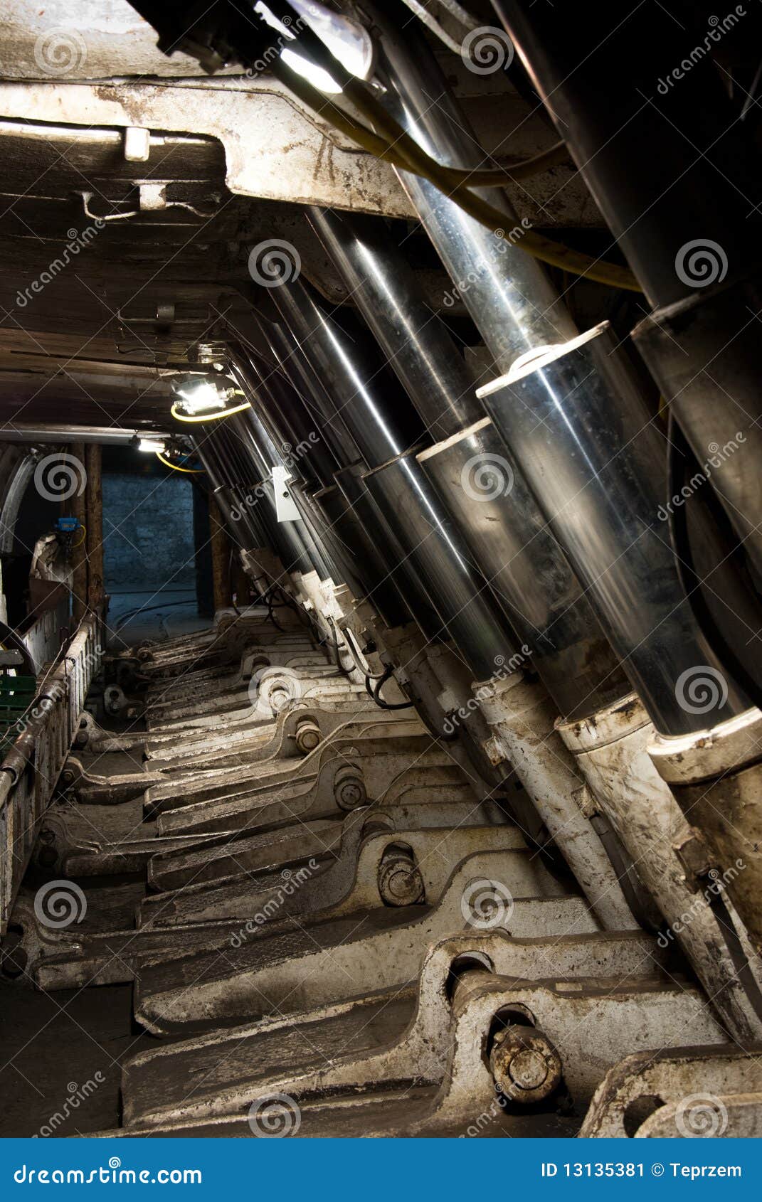 Longwall stock image. Image of machine, mechanized, coal - 13135381