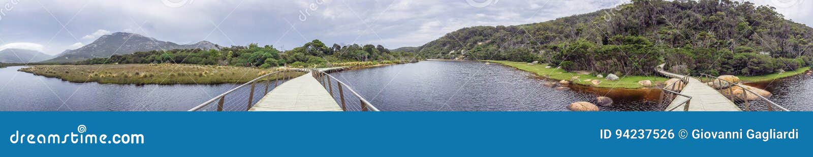 Loo-Errn Track and Tidal River in Wilsons Promontory, Panoramic Stock ...