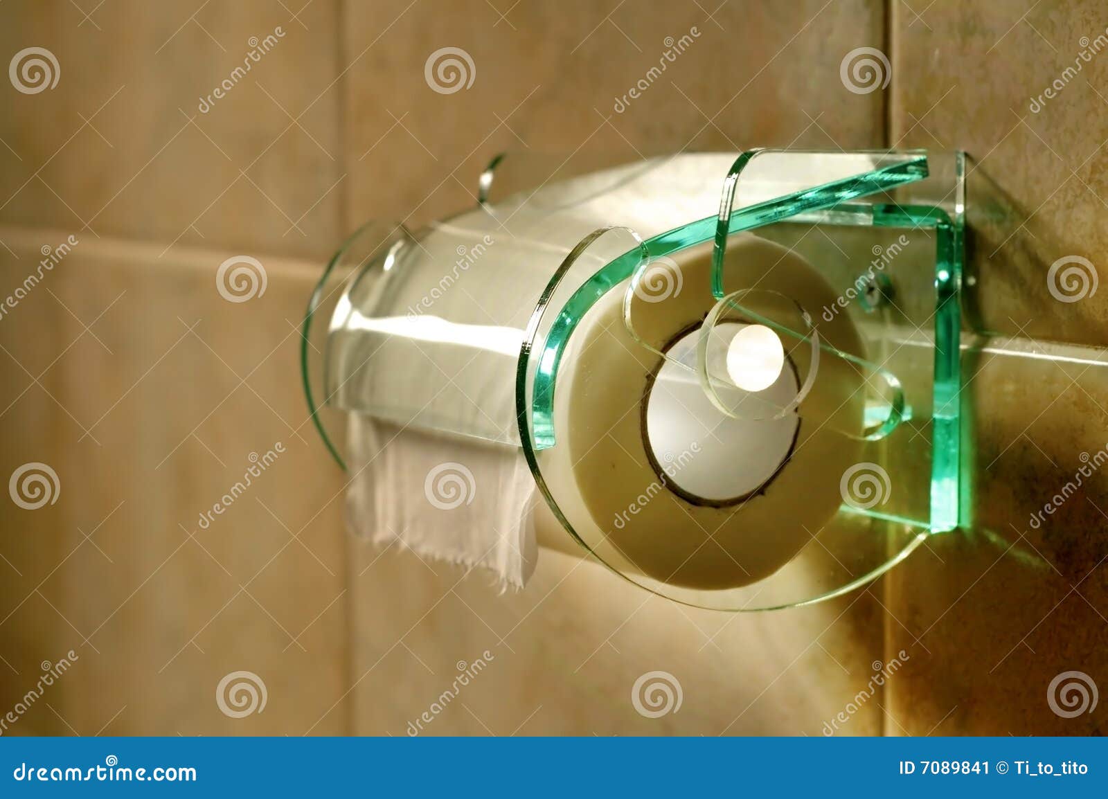 Loo roll stock image. Image of chrome, bright, bath, cylinder - 7089841