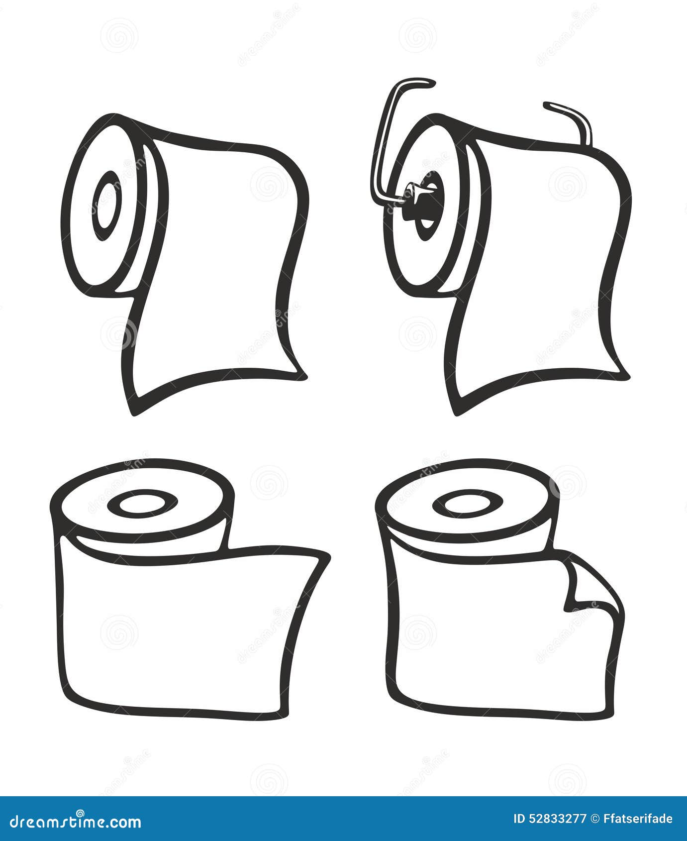 Loo roll stock illustration. Illustration of decoration - 52833277