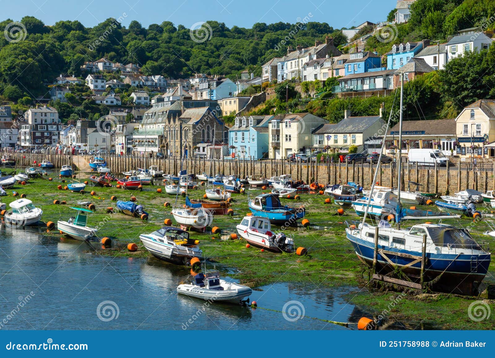 England, Cornwall, Looe stock photo. Image of west, sunny - 251758988
