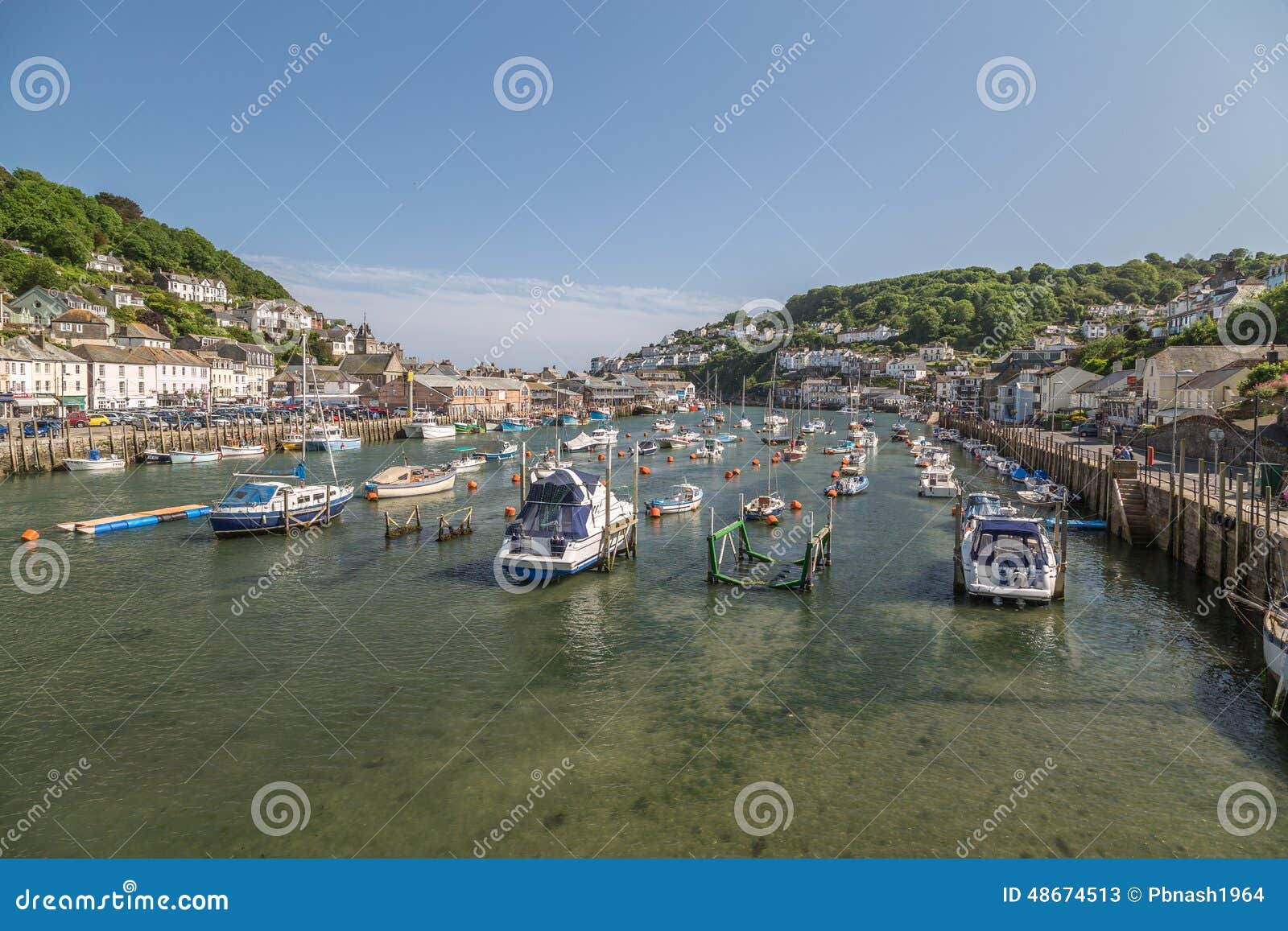 Looe cornwall england uk editorial stock photo. Image of season - 48674513