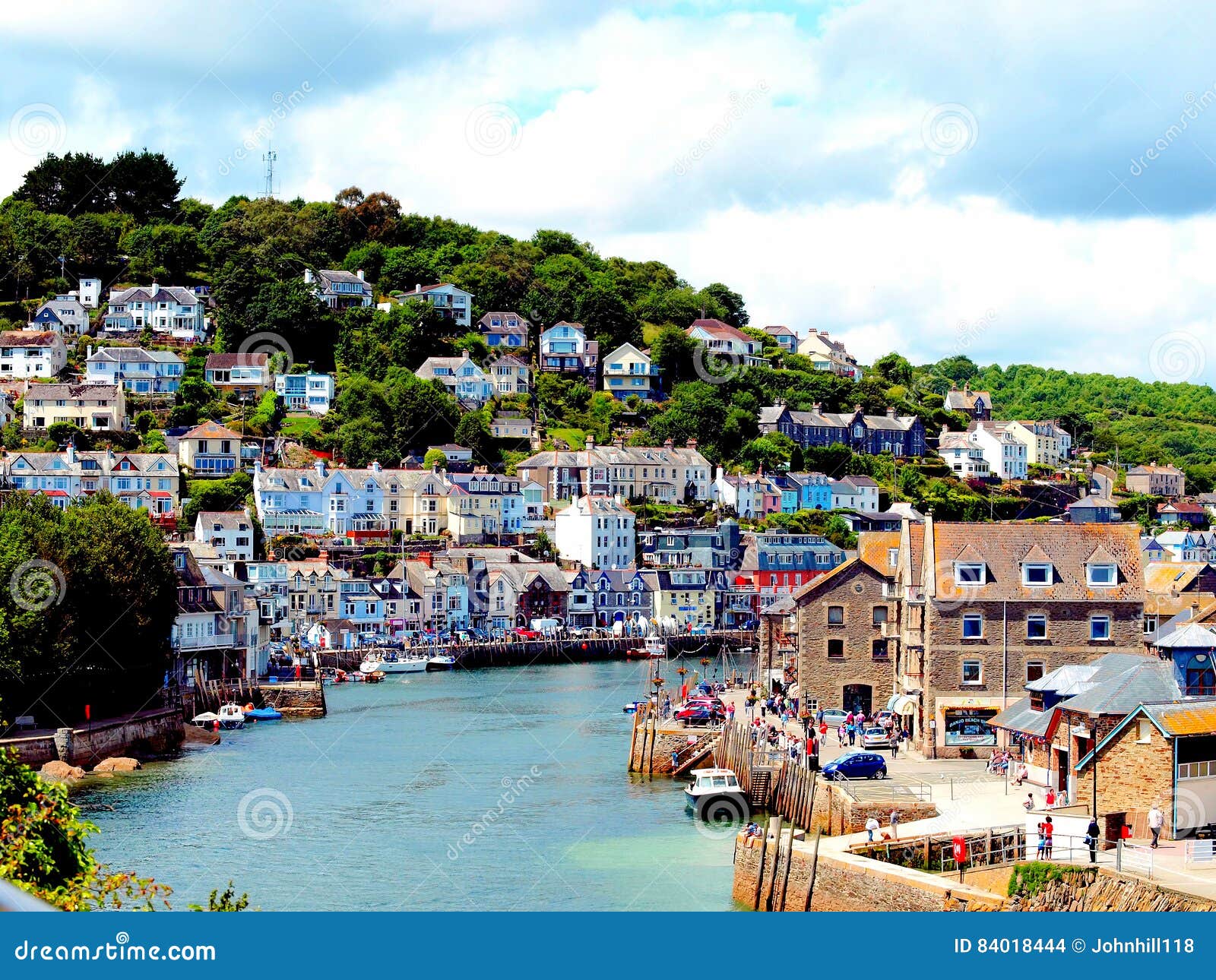 Looe, Cornwall. editorial stock image. Image of woodland - 84018444
