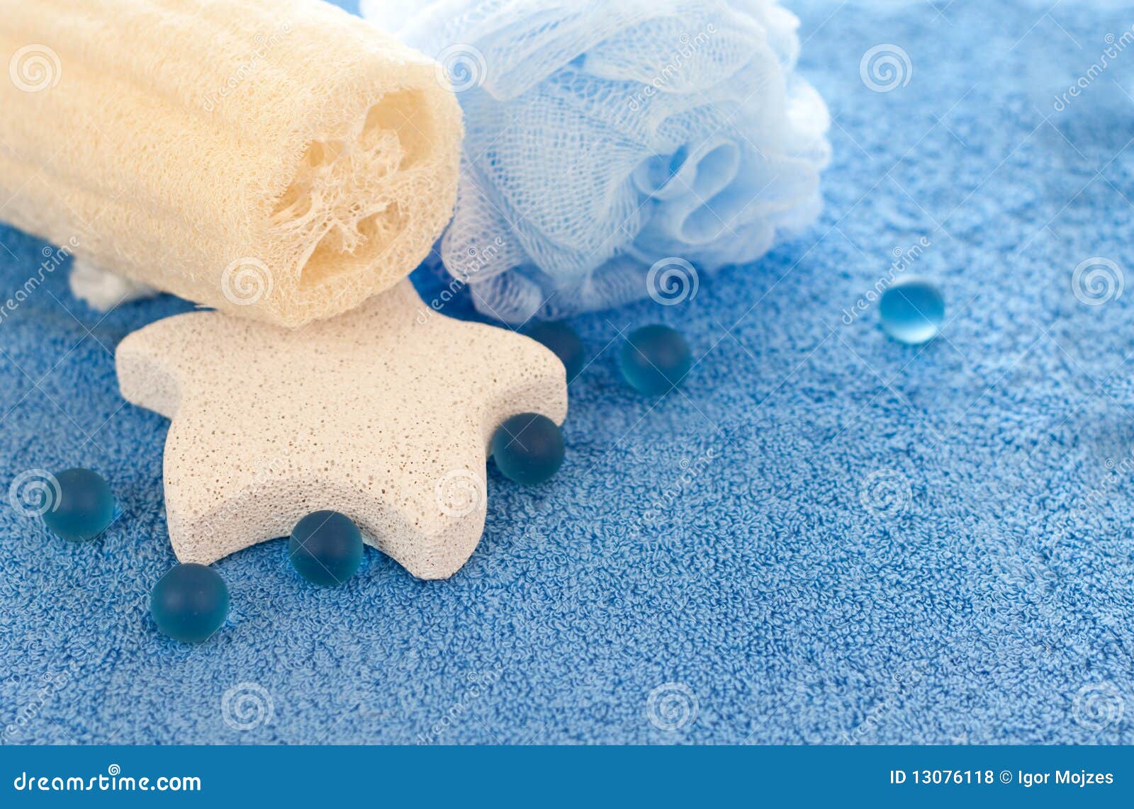 Loofah, Sponge and Foot Stone Stock Photo - Image of fresh, health ...
