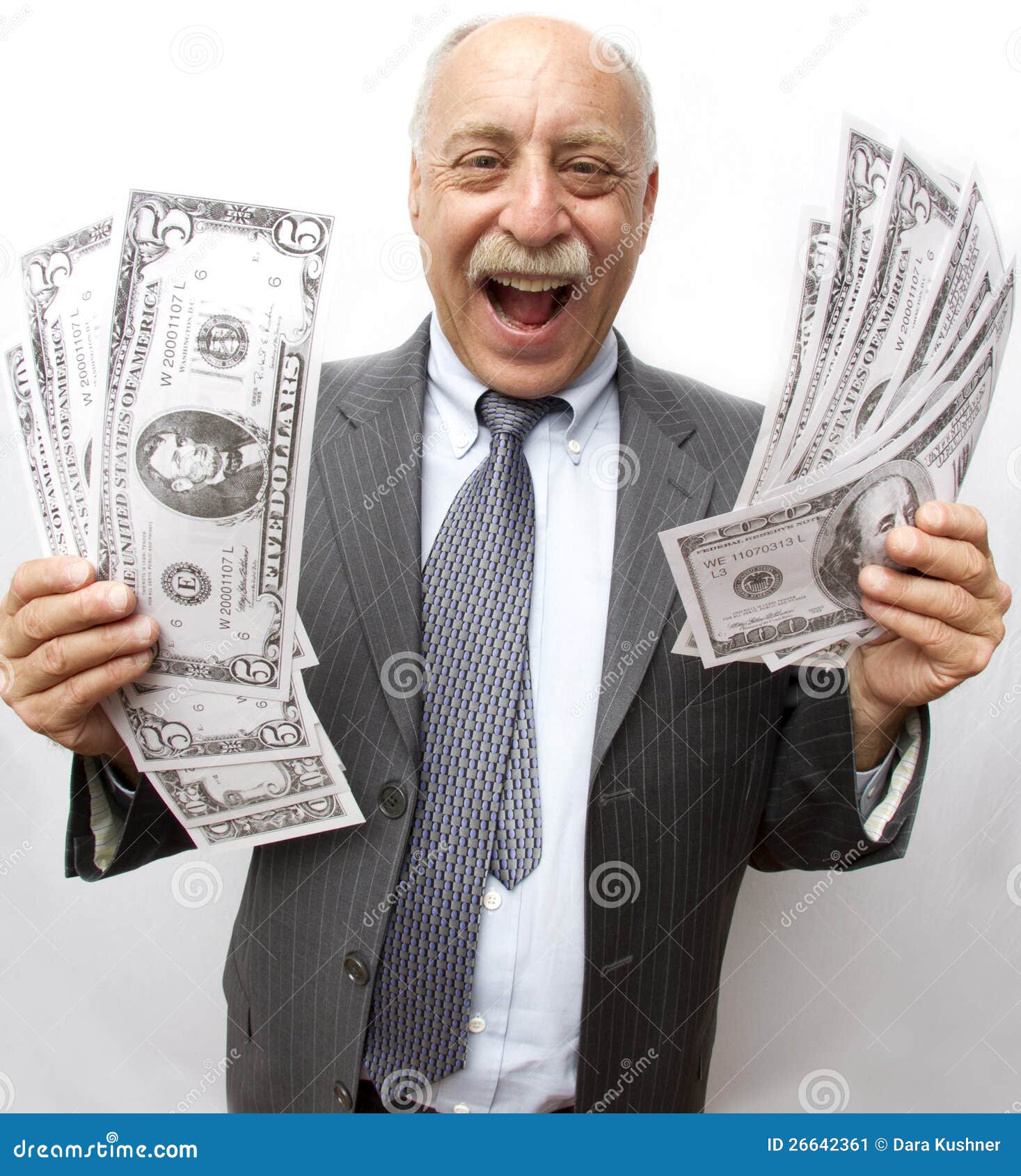 Look at All My Money! stock image. Image of expression - 26642361