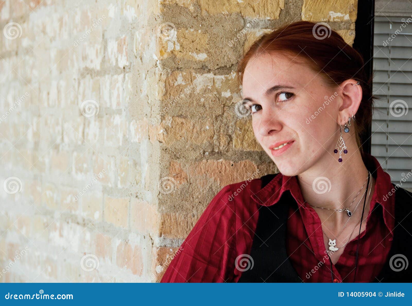 Look back stock photo. Image of portrait, historic, brick - 14005904