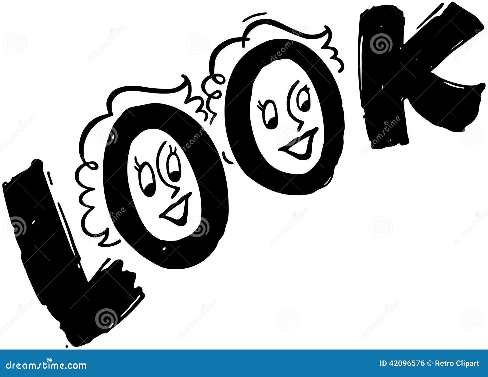 Look Banner stock vector. Illustration of observing, humour - 42096576