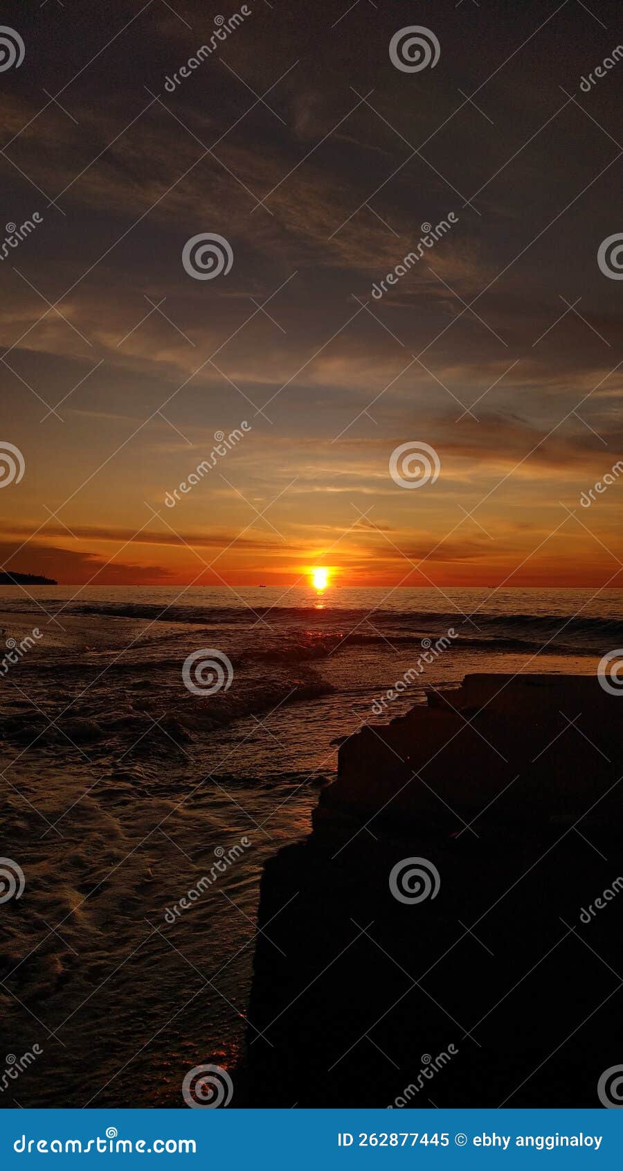So Look Beautiful in the Sky with the Sunset Stock Image - Image of ...