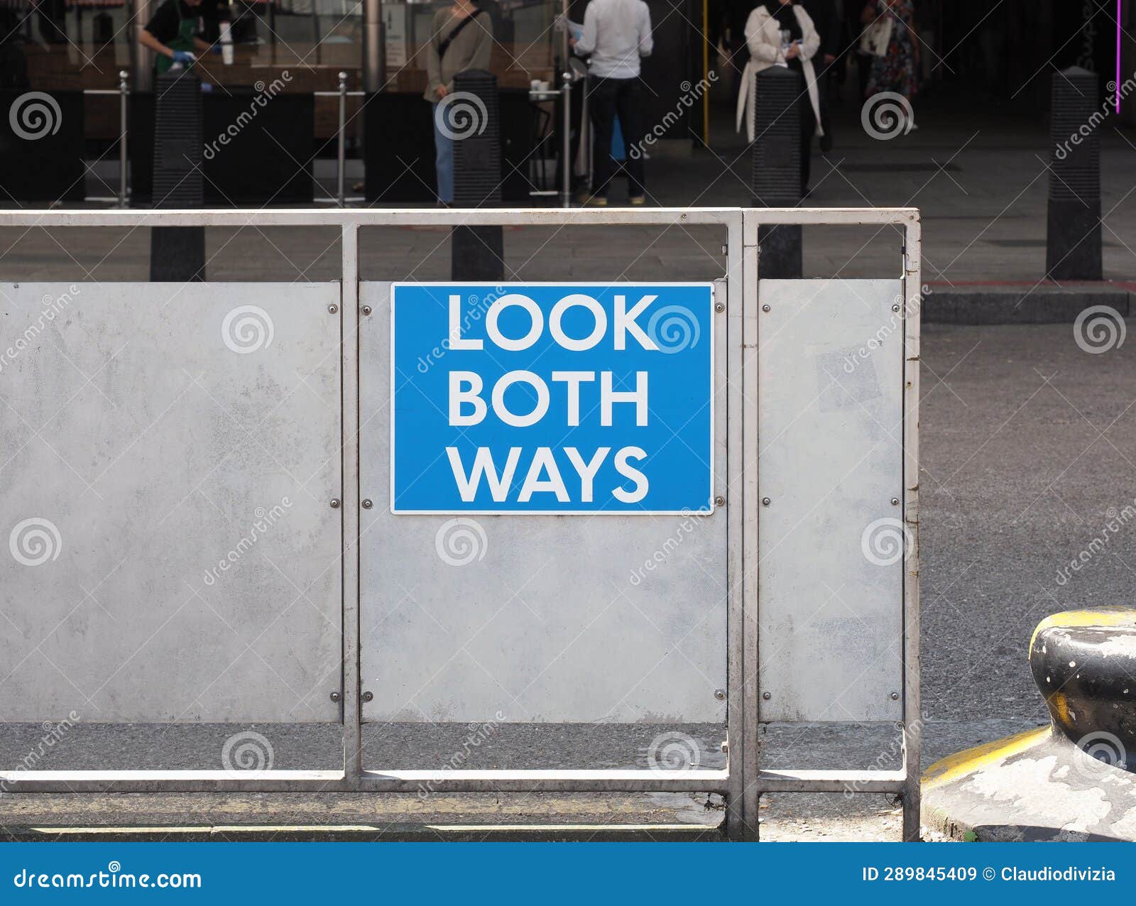 Look both ways sign stock image. Image of look, left - 289845409