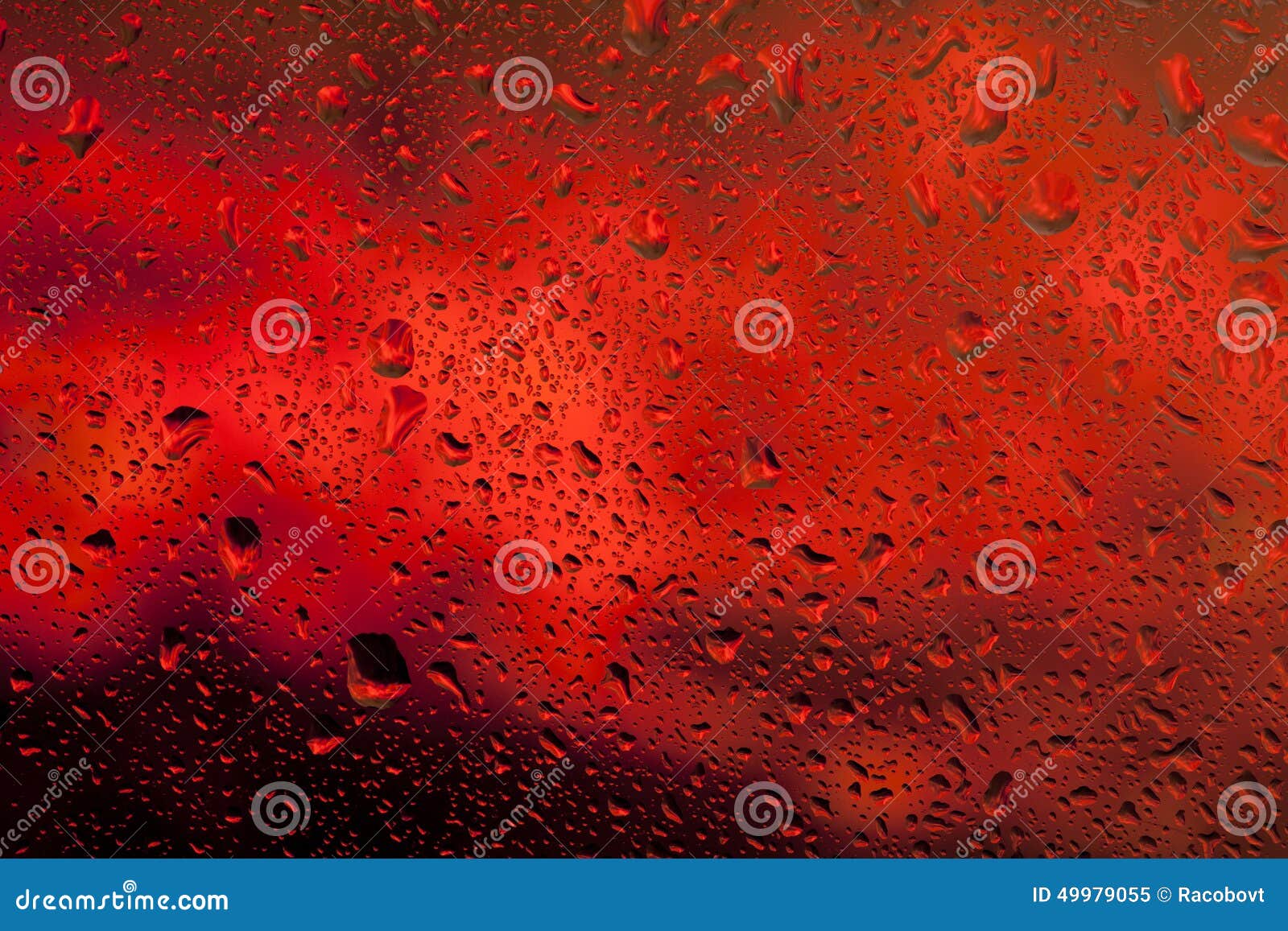 Look at the Bright Red Fire through the Glass Stock Image - Image of ...