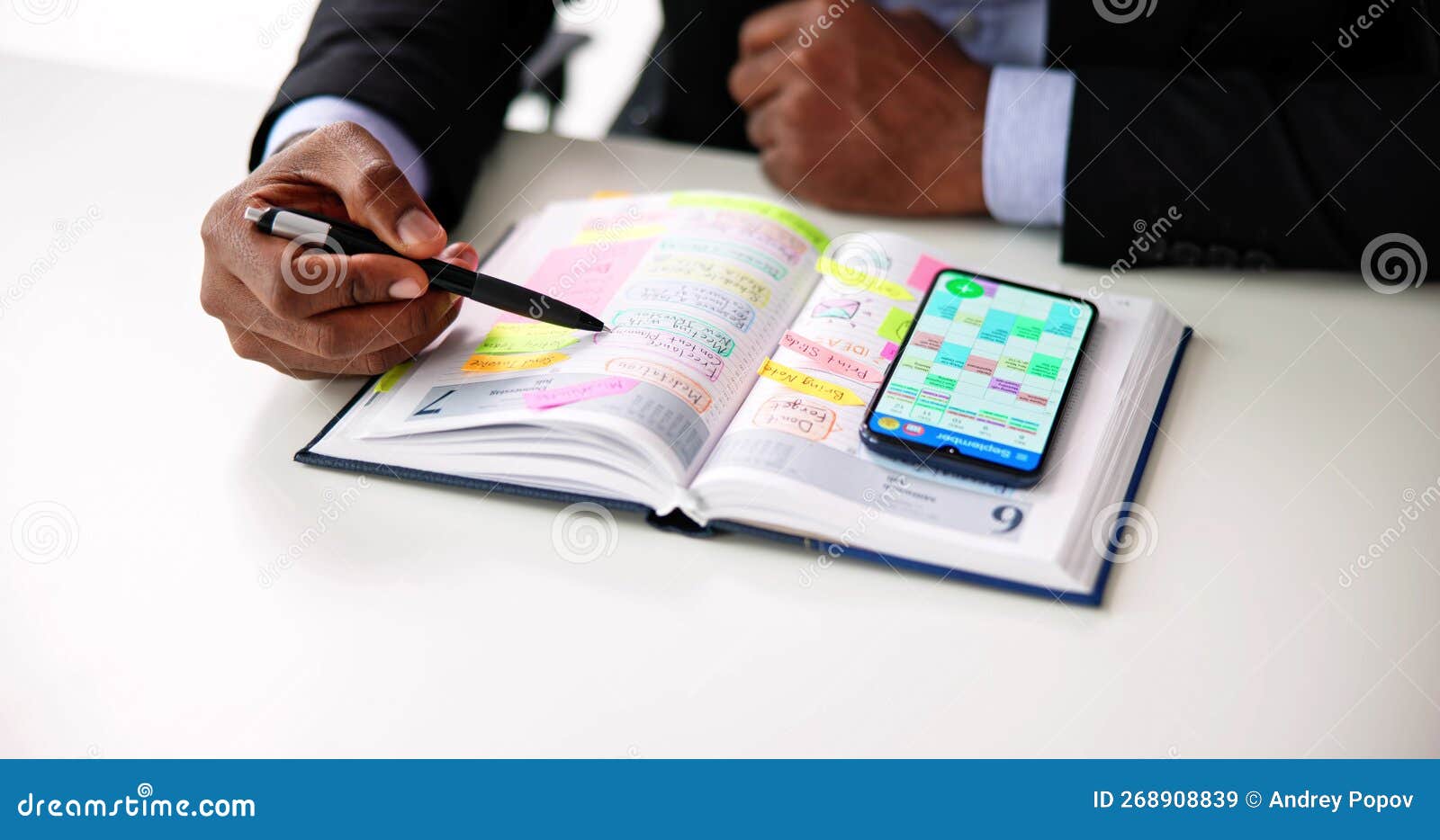 Look at Calendar Schedule Agenda or Organizer Stock Image - Image of ...