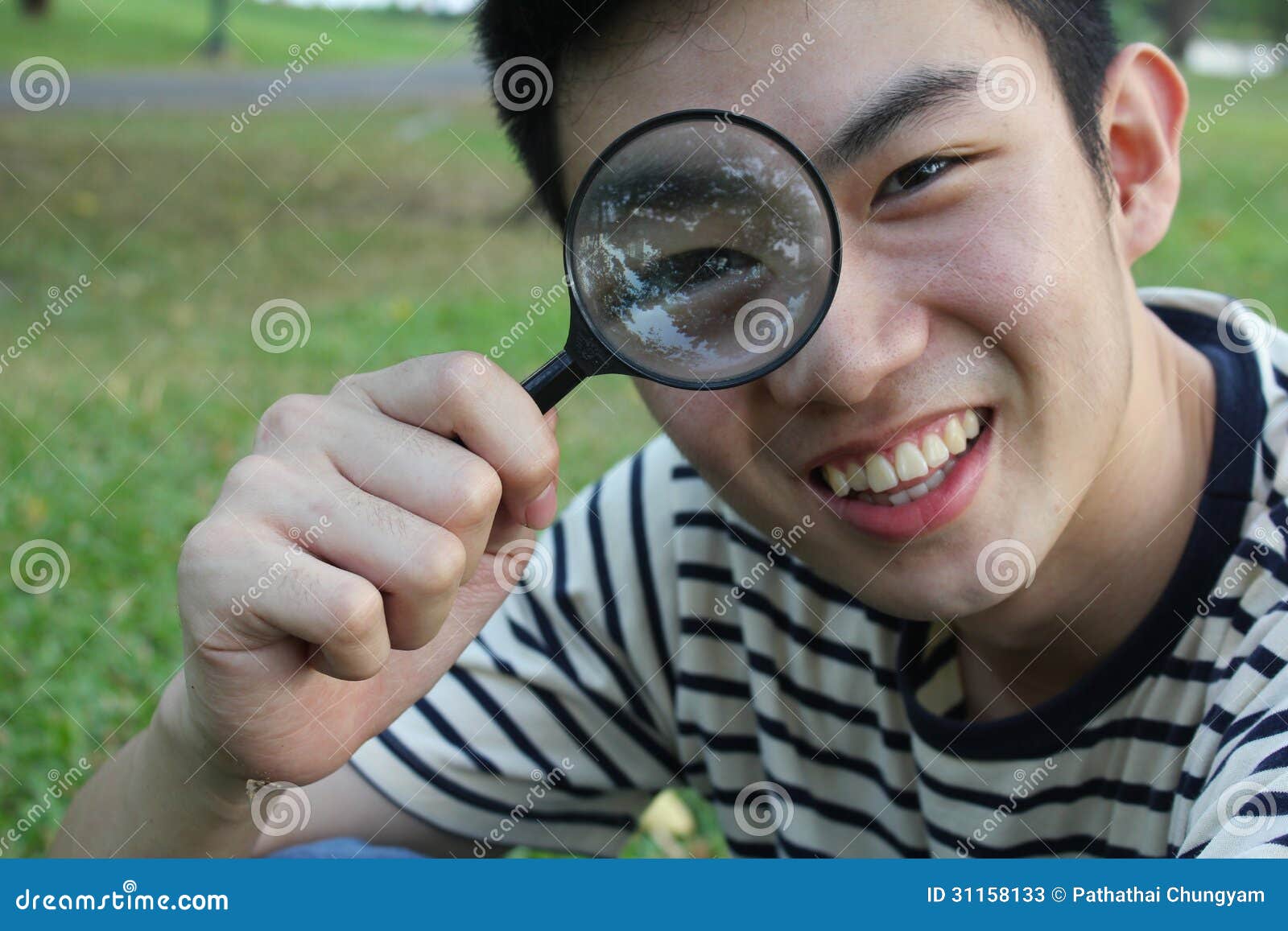 Look closer stock image. Image of male, person, flora - 31158133