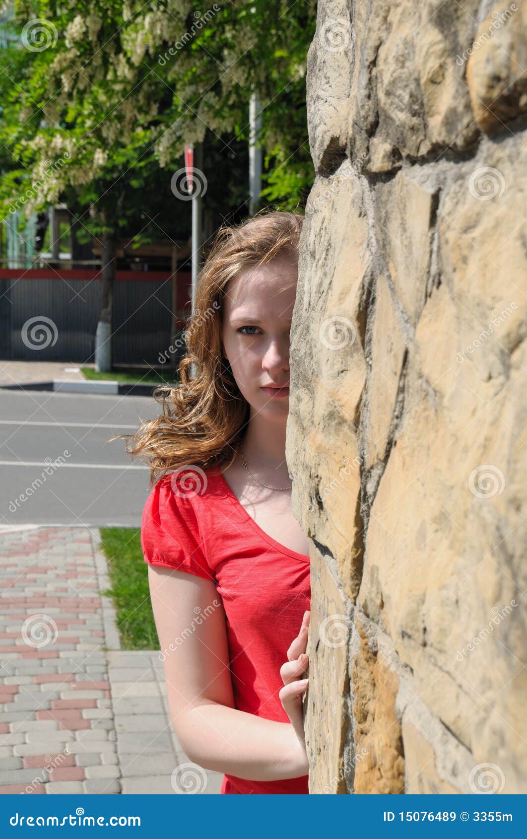 Look because of a corner stock image. Image of face, hair - 15076489