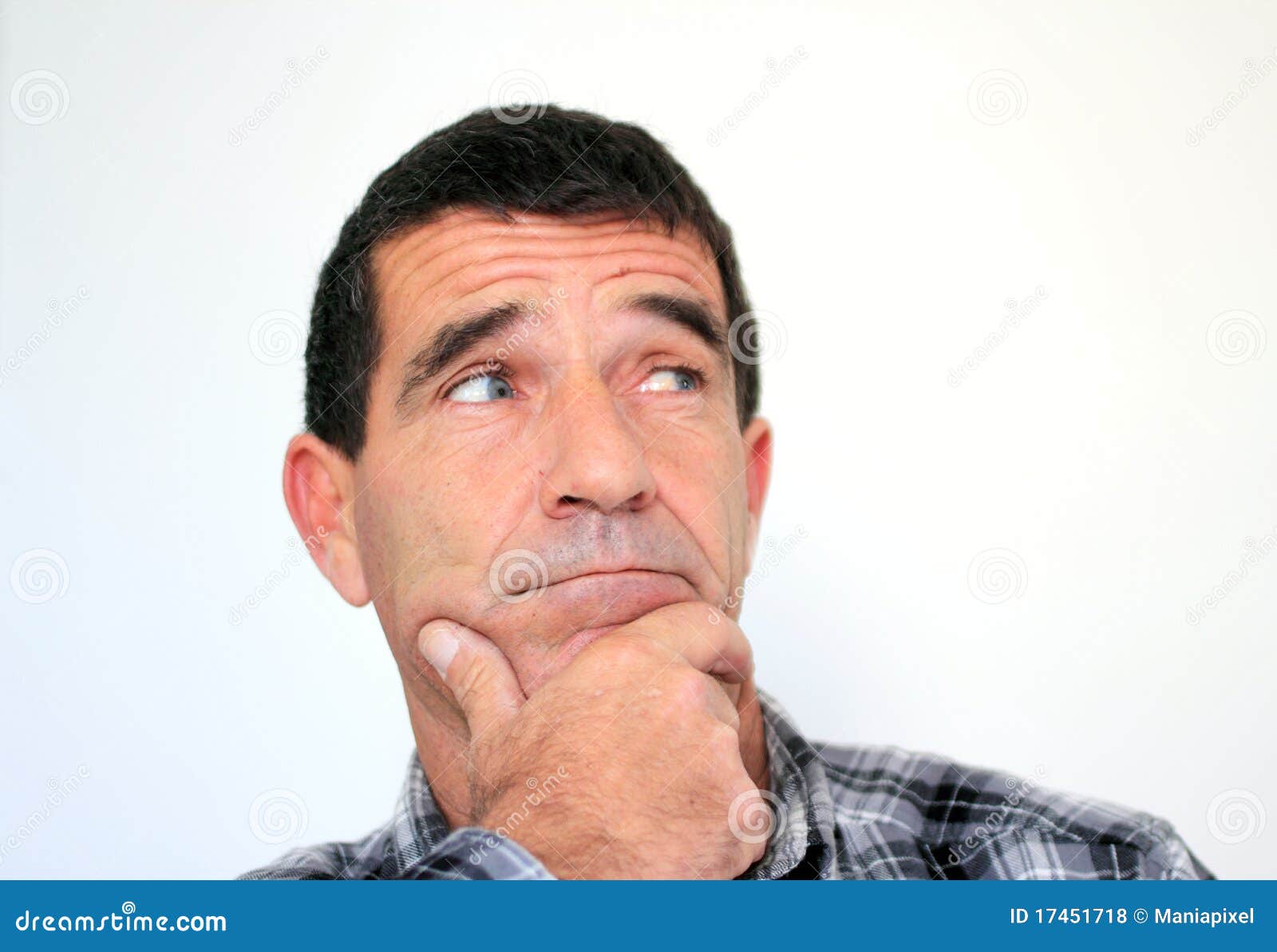 Look doubtful stock photo. Image of wondering, portrait - 17451718