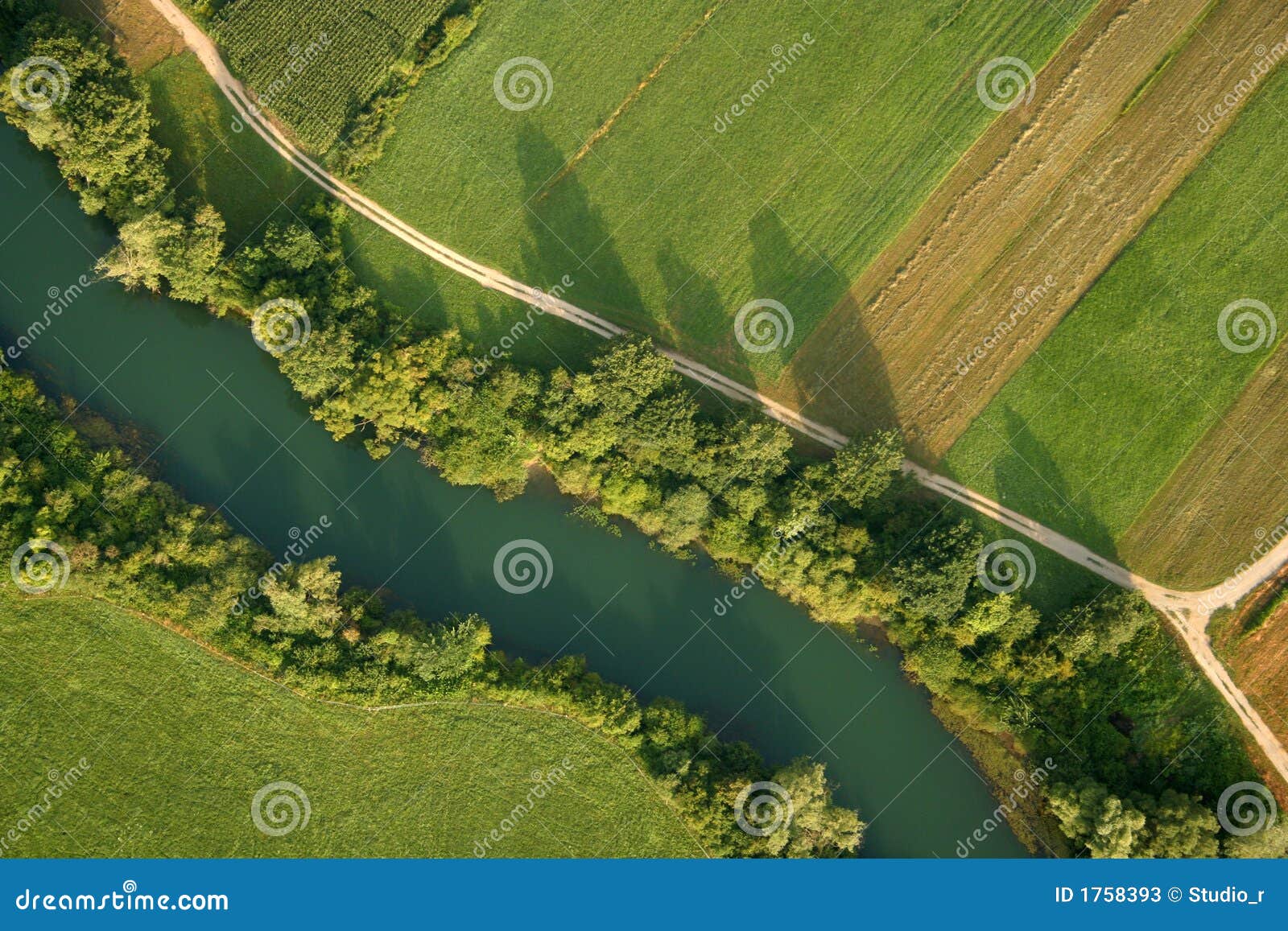 A_look_down stock image. Image of field, panorama, flying - 1758393
