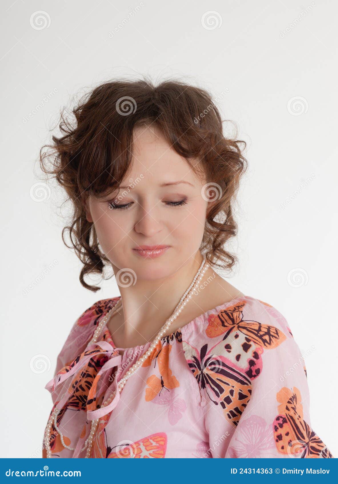 Look down stock image. Image of caucasian, portrait, beauty - 24314363