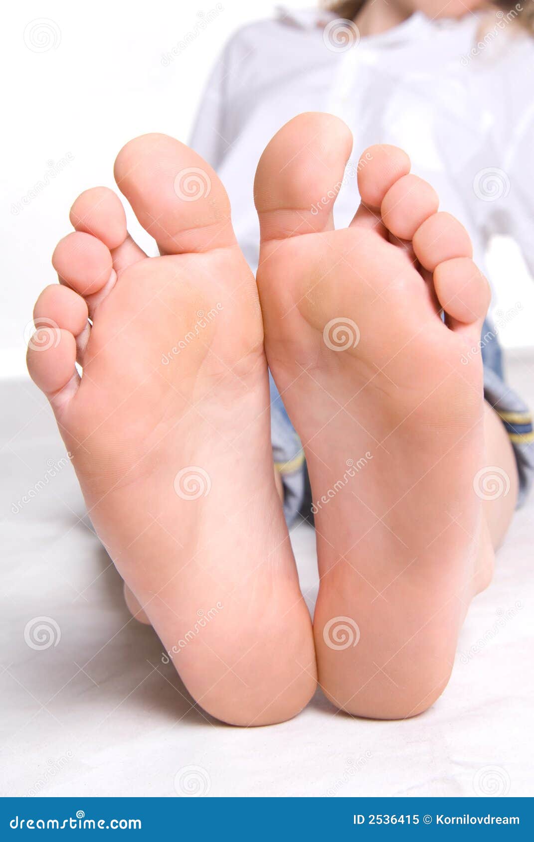 Look at feet stock image. Image of healthy, touch, girl - 2536415