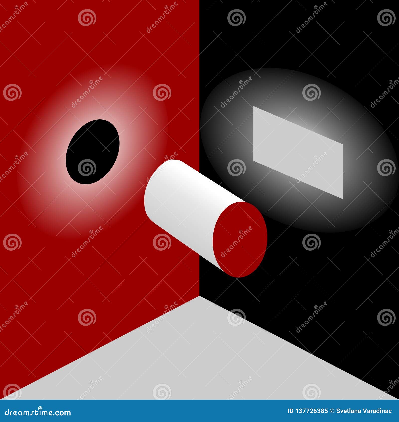 Look at the Figure from Different Perspectives. Stock Vector ...
