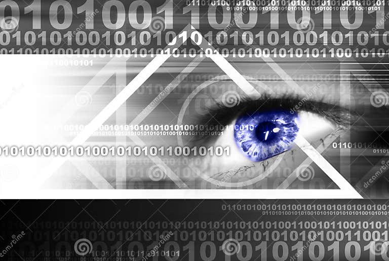 Look into the future stock illustration. Illustration of global - 10893016