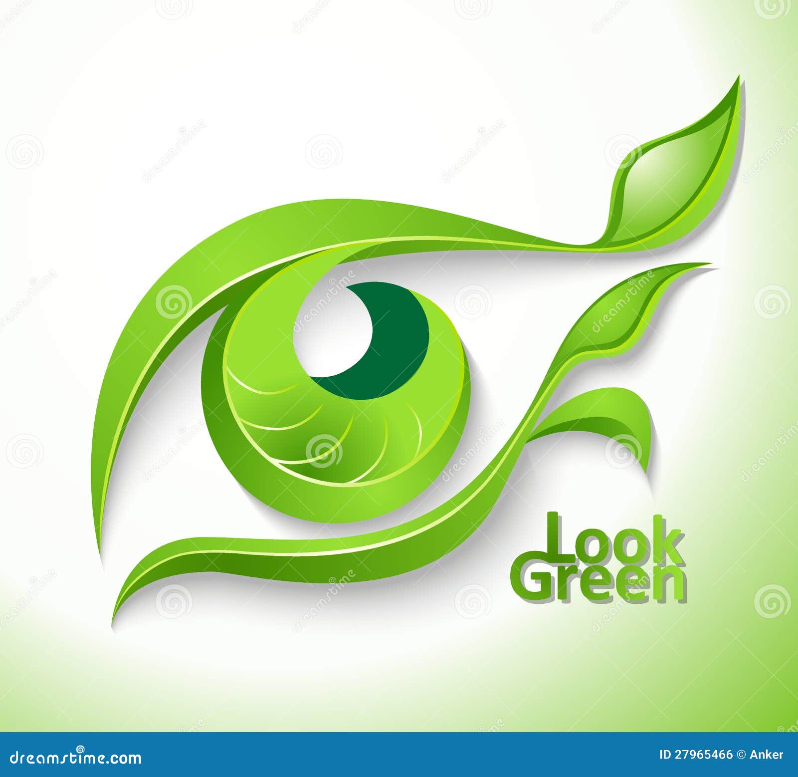 Look green stock vector. Illustration of creativity, herbal - 27965466