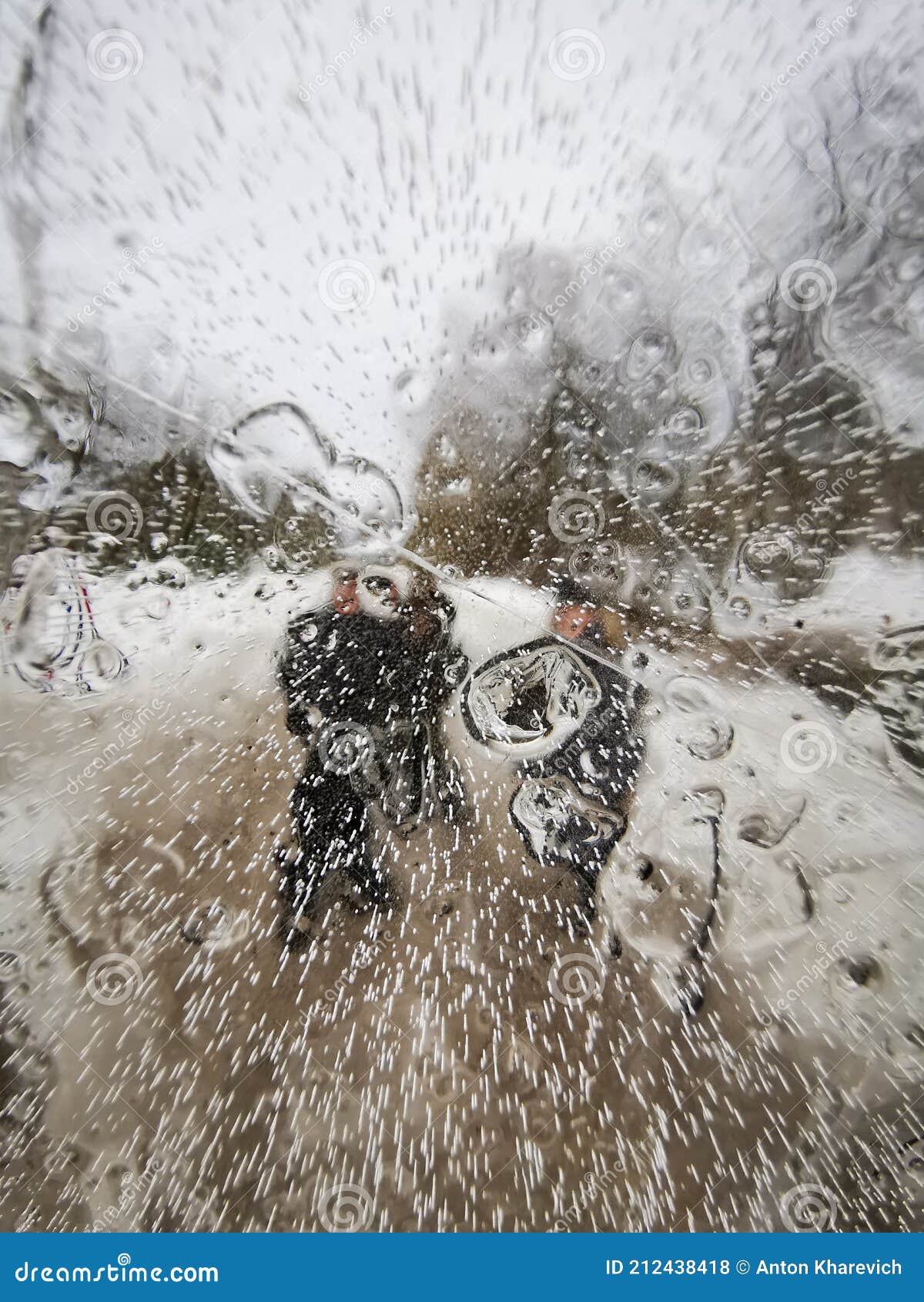 A look through the ice stock photo. Image of snow, frost - 212438418