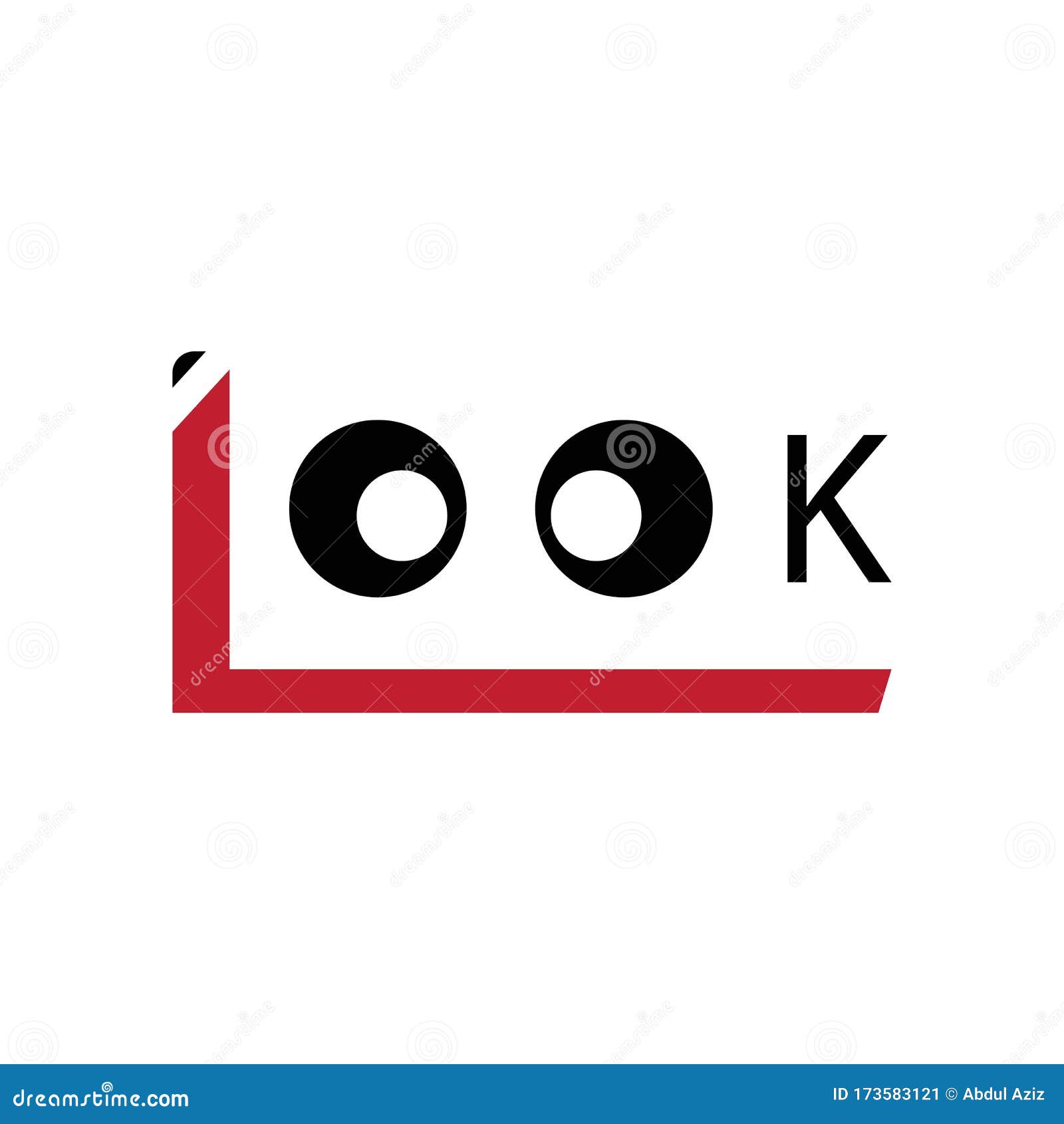 Look icon logo vector stock illustration. Illustration of isolated ...