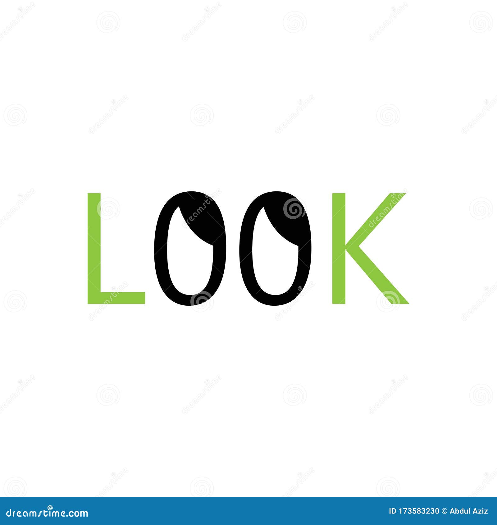 Look icon logo vector stock illustration. Illustration of concept ...