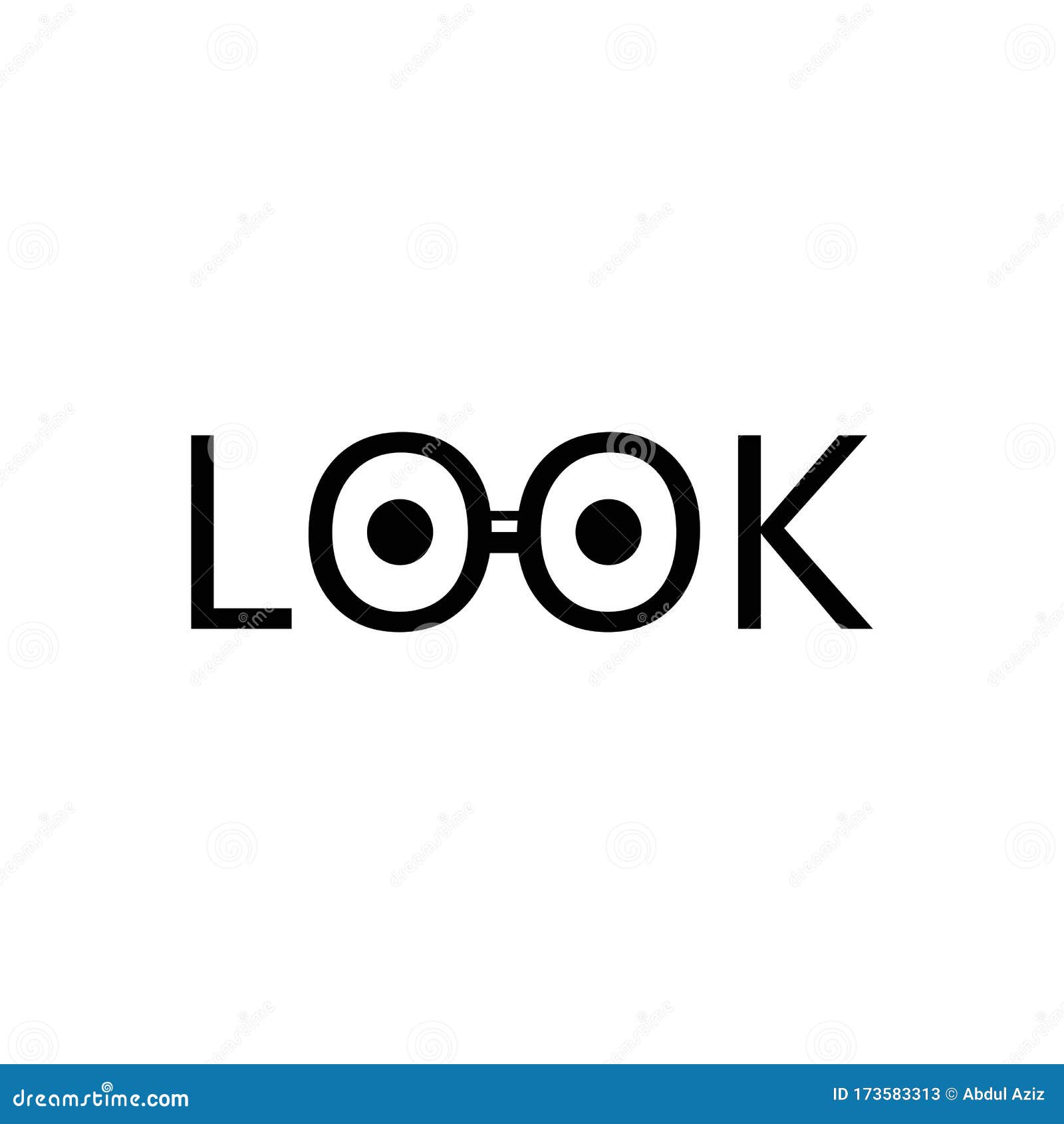Look icon logo vector stock illustration. Illustration of collection ...