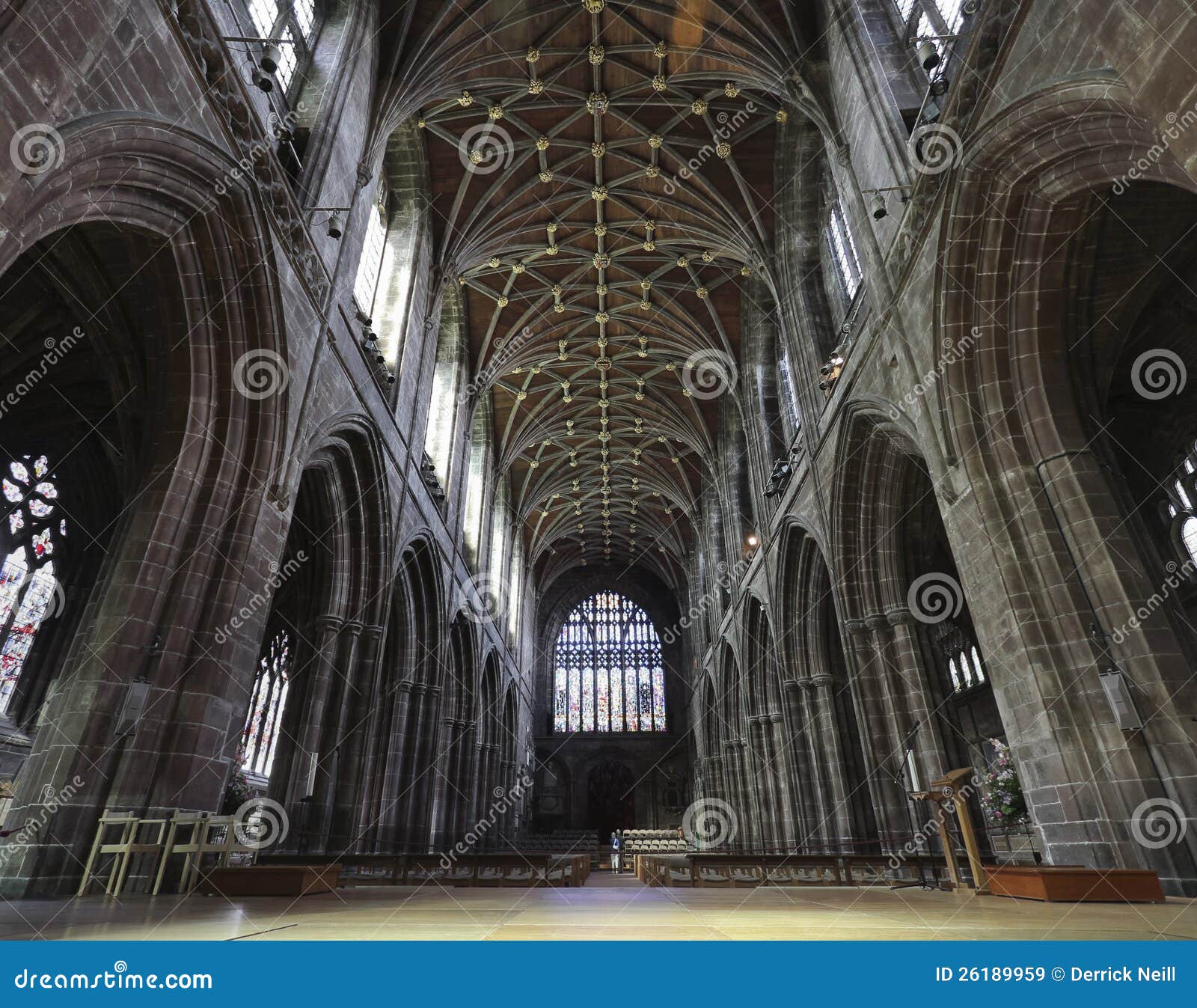 A Look Inside Chester Cathedral, Cheshire, England Editorial Stock ...