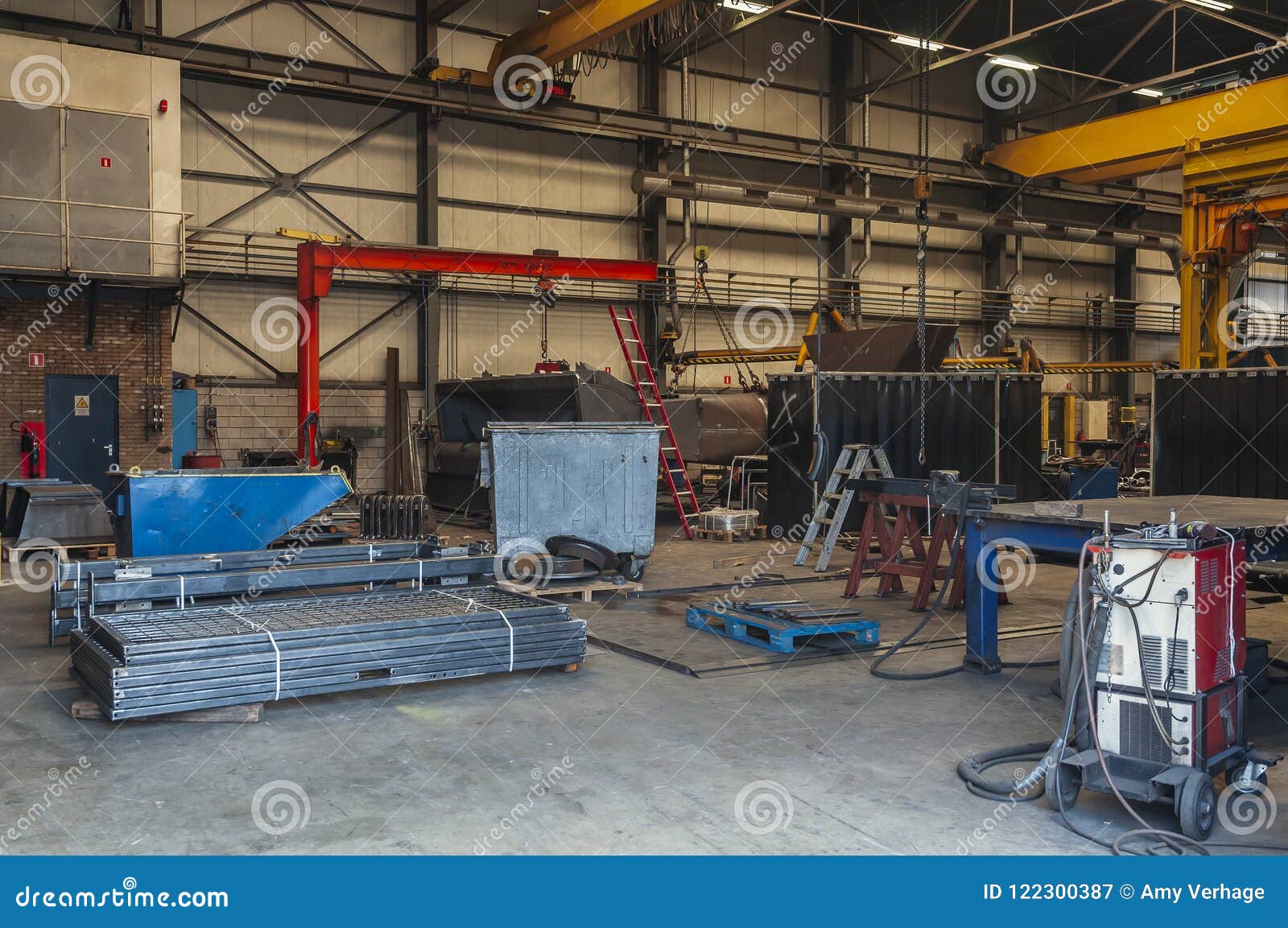 Look Inside a Dutch Machine Construction Company Stock Image - Image of ...