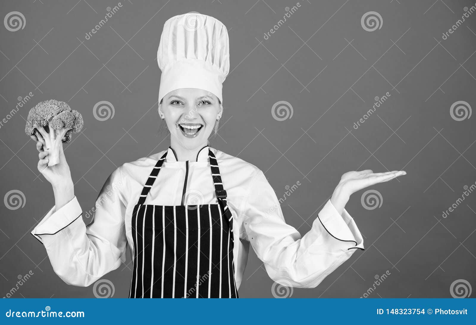 Lady Cook Wearing Apron, Holding A Wooden Spoon Royalty-Free Stock ... Lady Cook Wearing Apron, Holding A Wooden Spoon Royalty-Free Stock ...