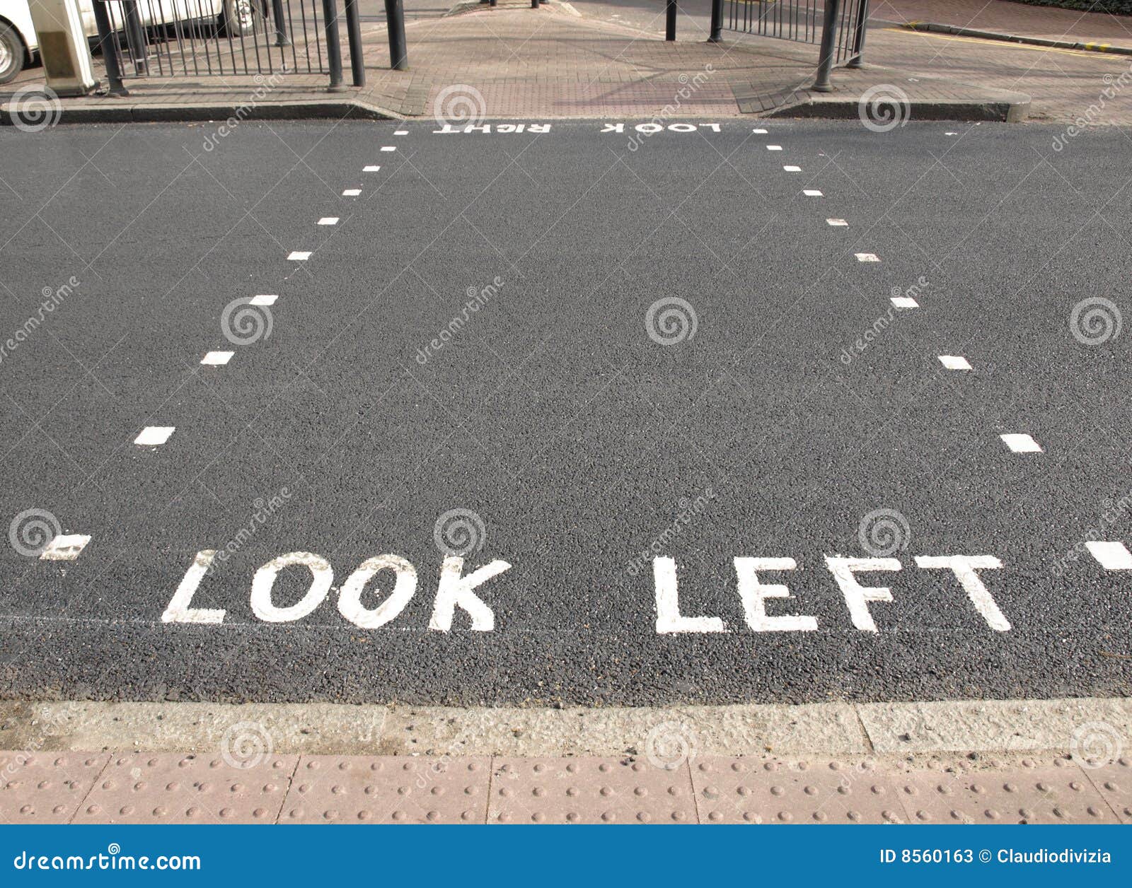 Look left stock image. Image of look, warning, road, safety - 8560163