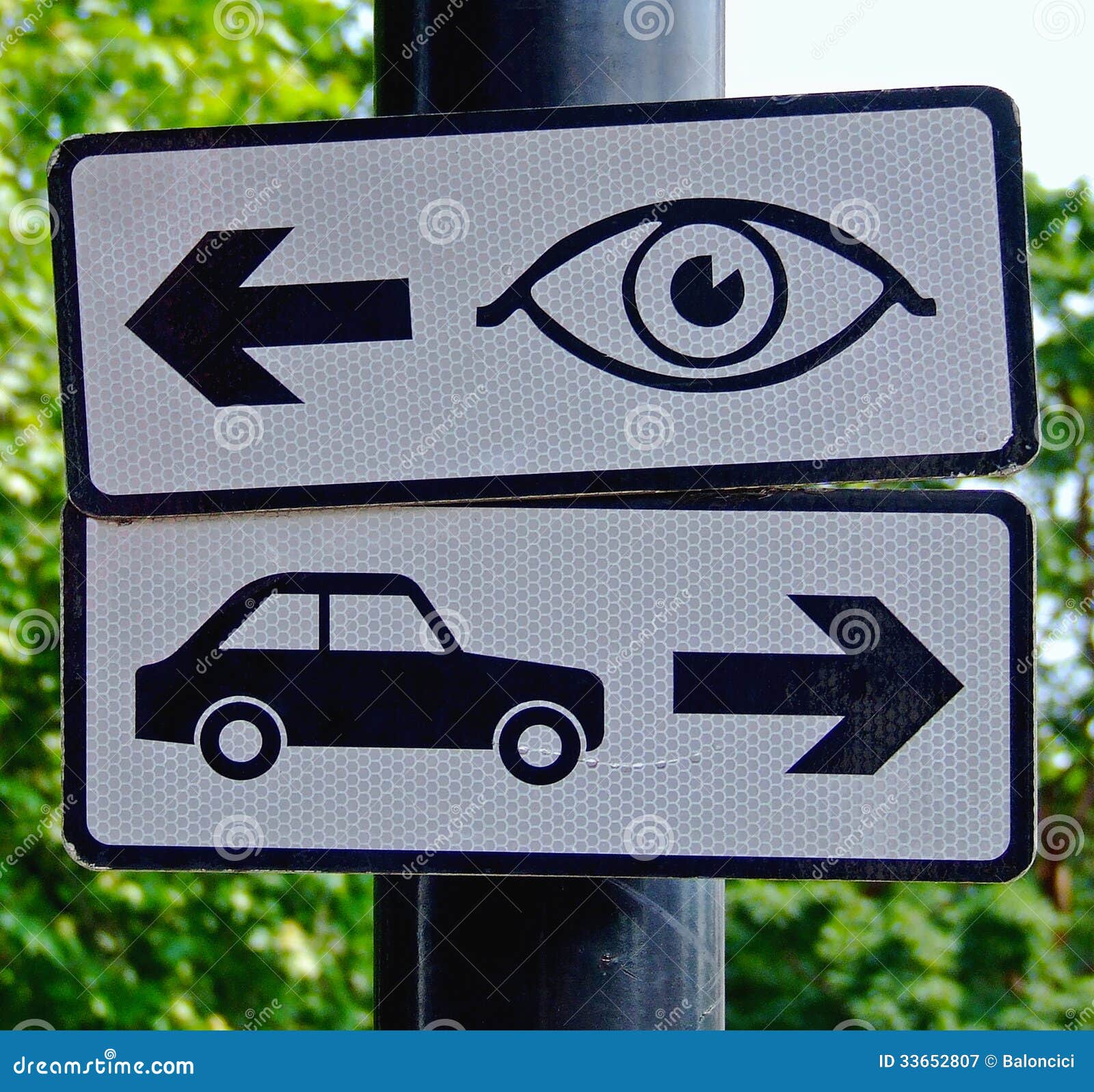 Look left sign stock image. Image of left, warning, look - 33652807