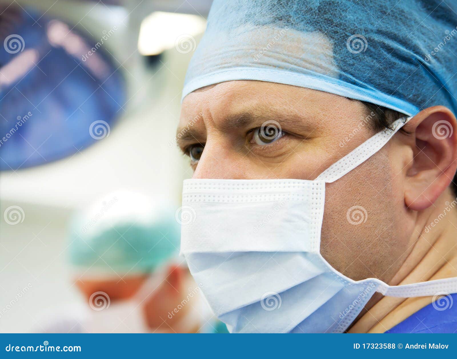Look of male surgeon stock photo. Image of protective - 17323588