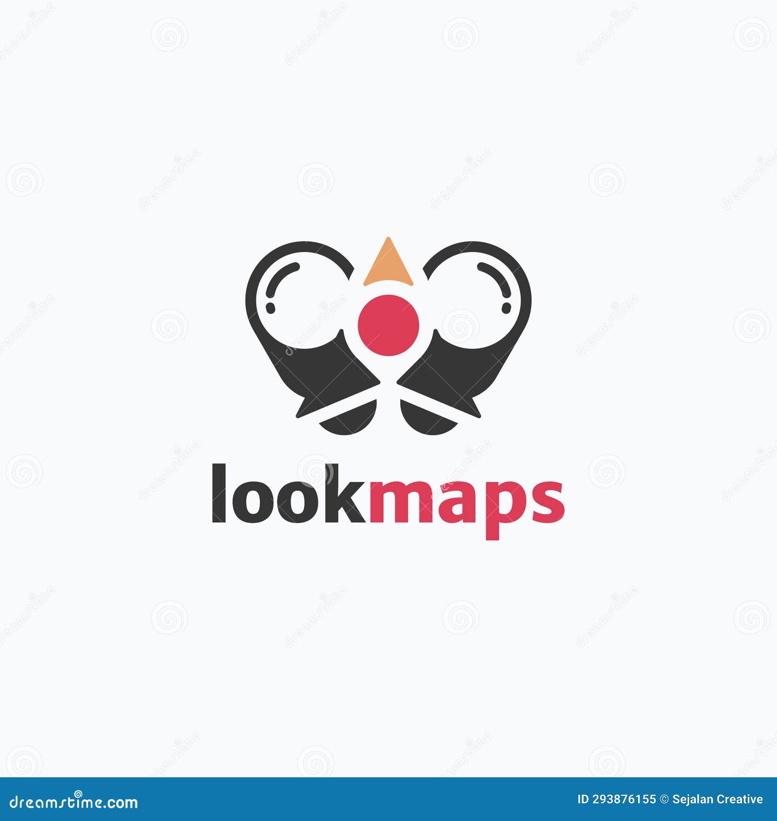 Look Map Logo Design Vector Stock Vector - Illustration of route ...