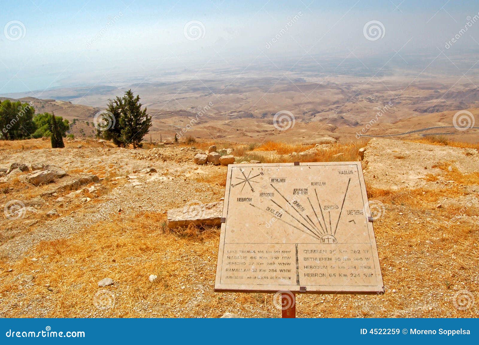 Look from Mount Nebo stock image. Image of jordan, side - 4522259