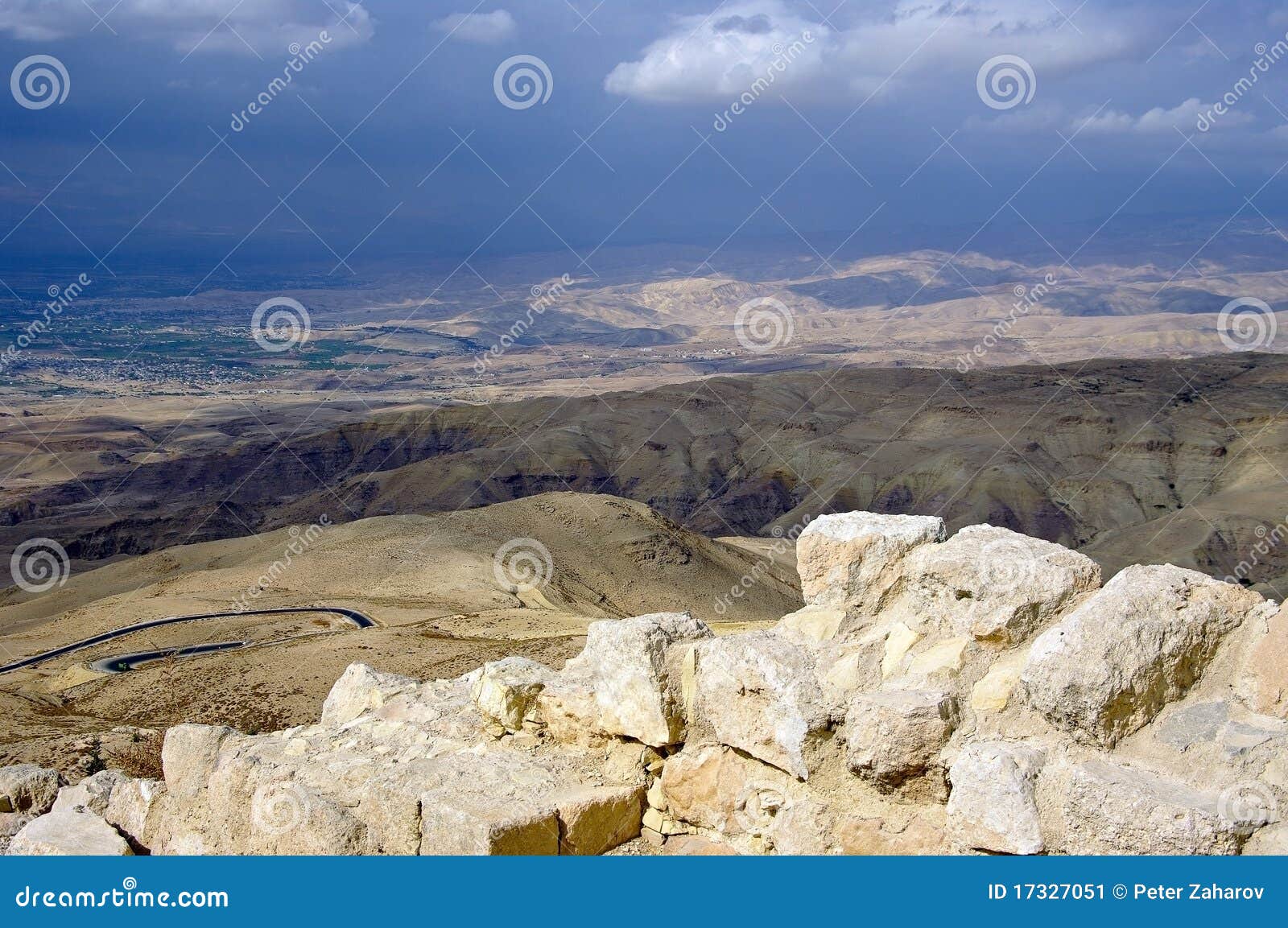 Look from Mount Nebo Hill To the Valley. Stock Image - Image of travel ...