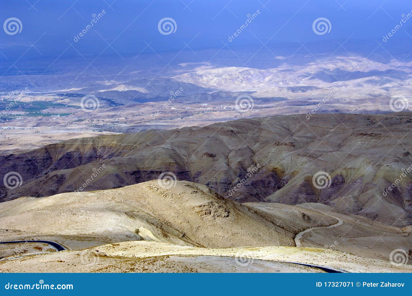 Look from Mount Nebo Hill To the Valley. Stock Image - Image of desert ...